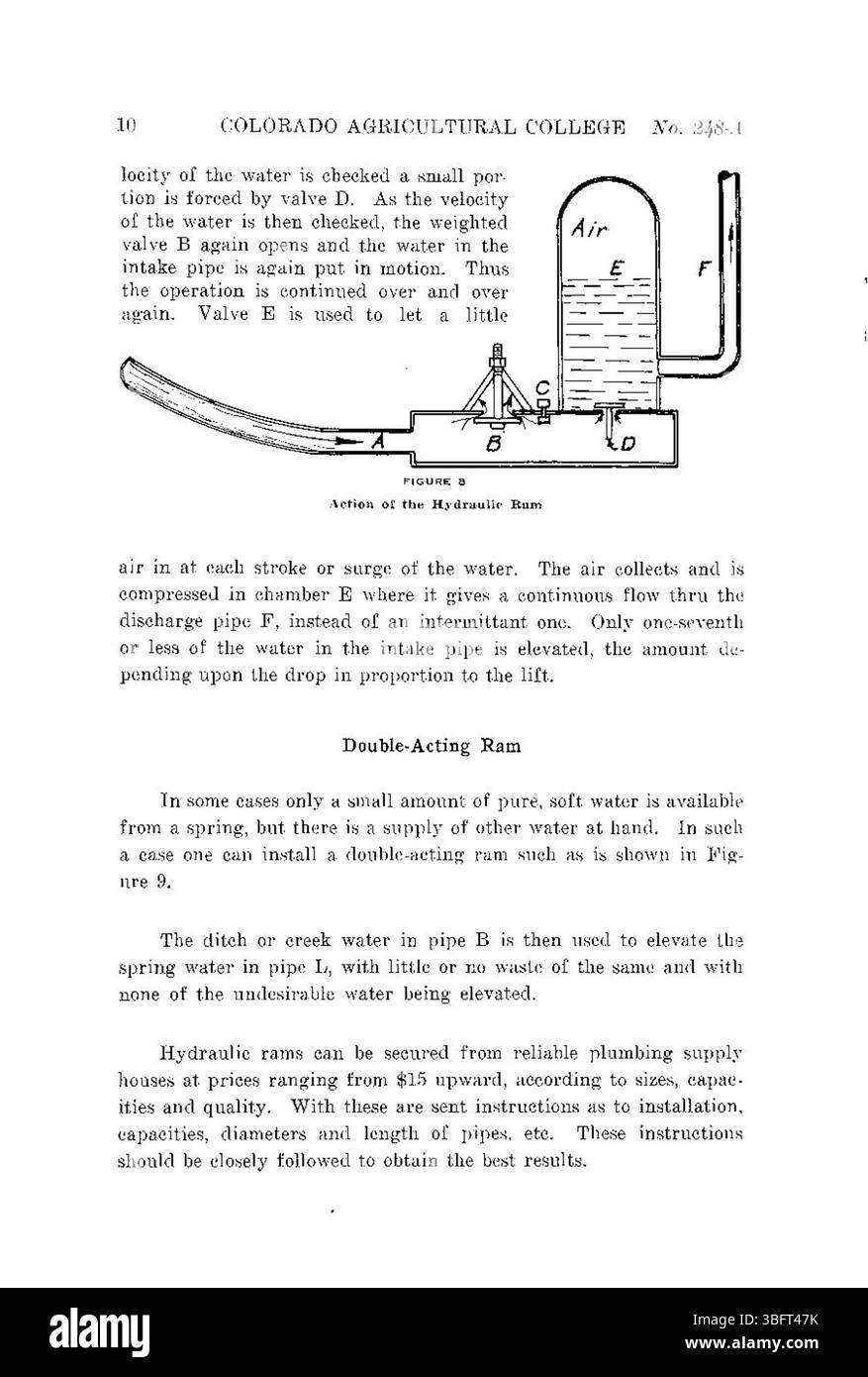 The June 1927 report outlines water systems for Colorado farm homes ...