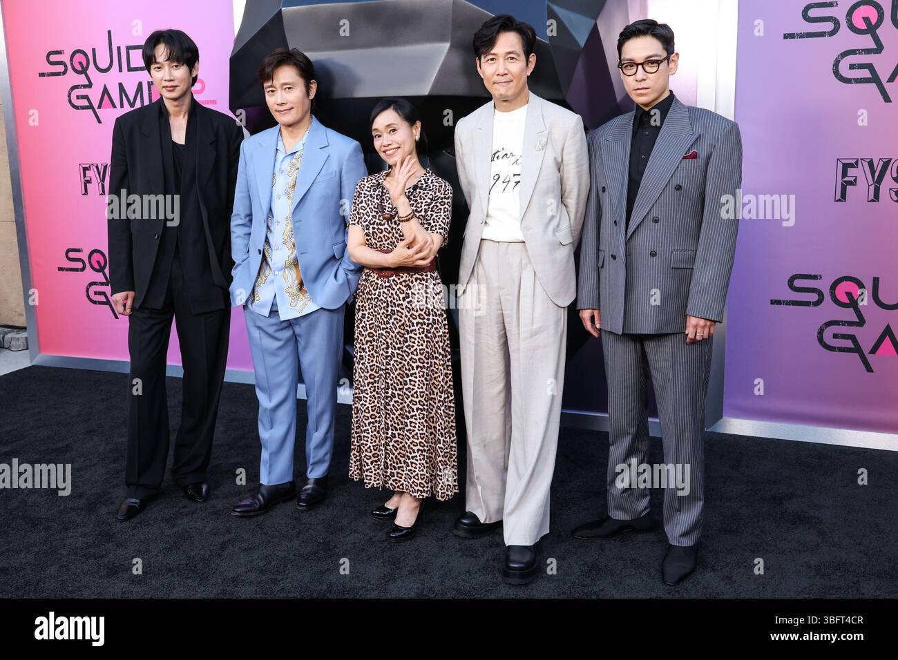 HOLLYWOOD, LOS ANGELES, CALIFORNIA, USA - MAY 30: South Korean actors Park Sung-hoon, Lee Byung ...