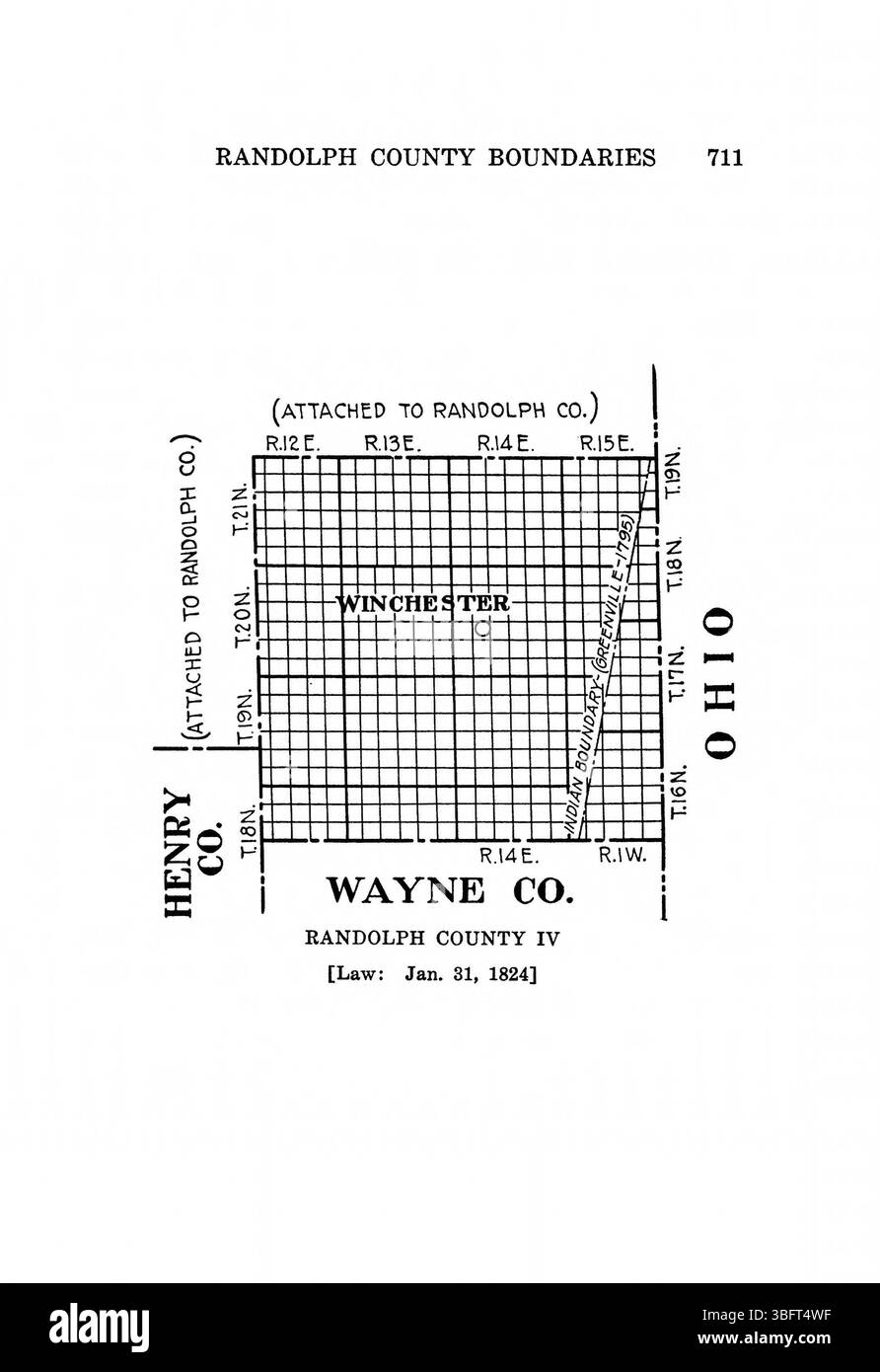Page 727 of *Indiana Boundaries* details further changes in Indiana's ...