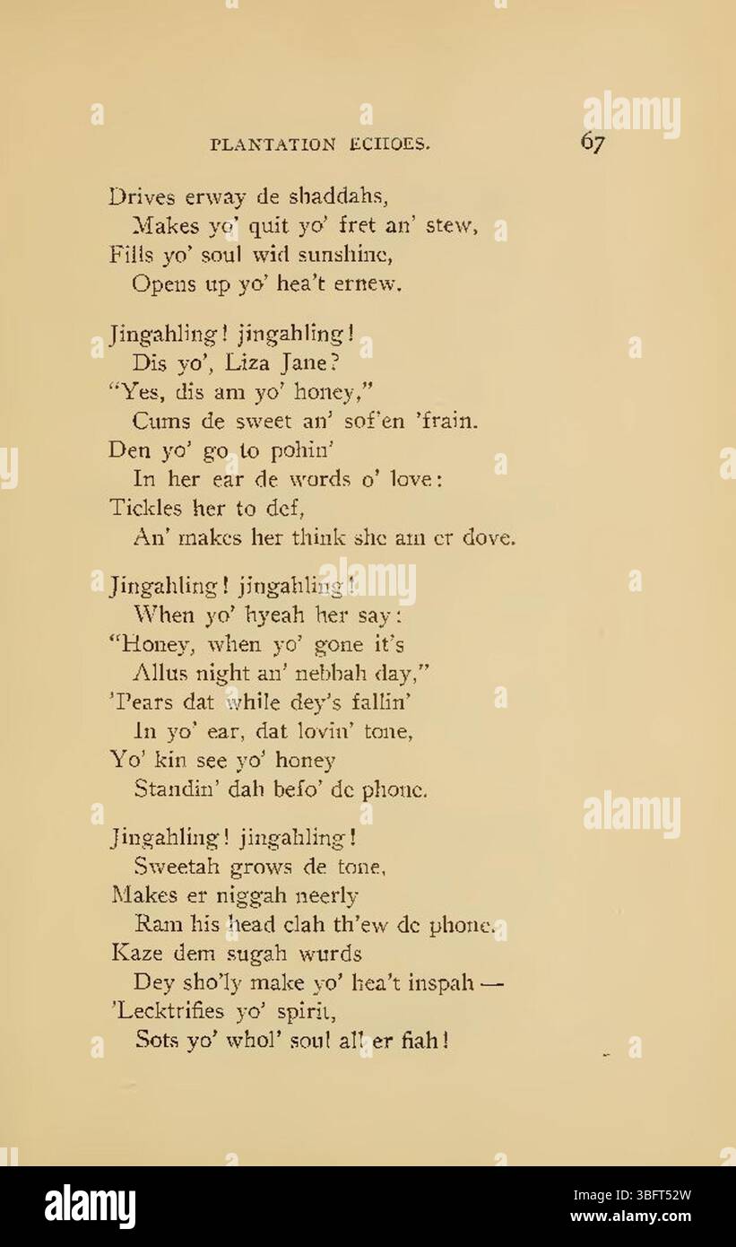 Plantation Echoes, published in 1904, is a collection of original poems ...