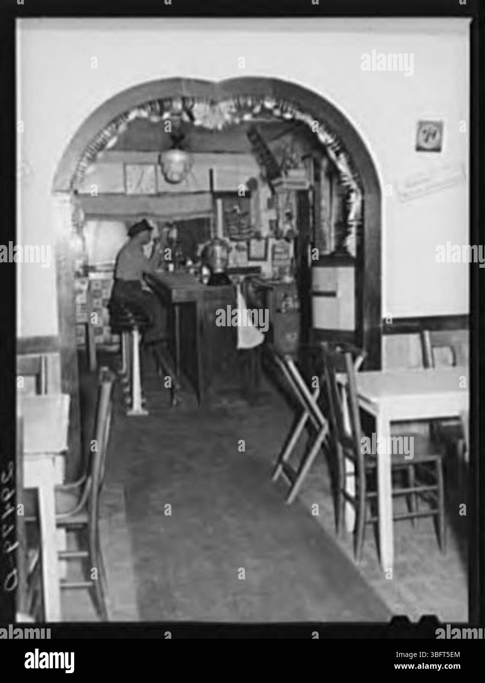 This image captures a classic diner setting, with a focus on the ...