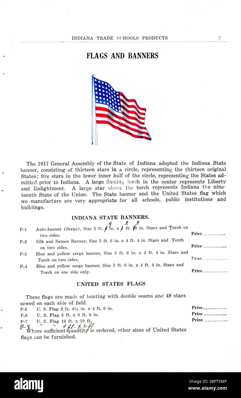 This 1926 product catalogue lists goods produced by Indiana trade ...