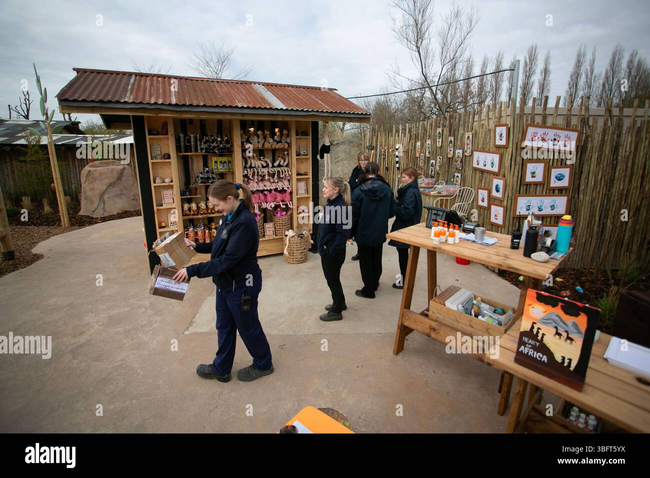 Chester Zoo staff in the childrens play area and creative zone at ...