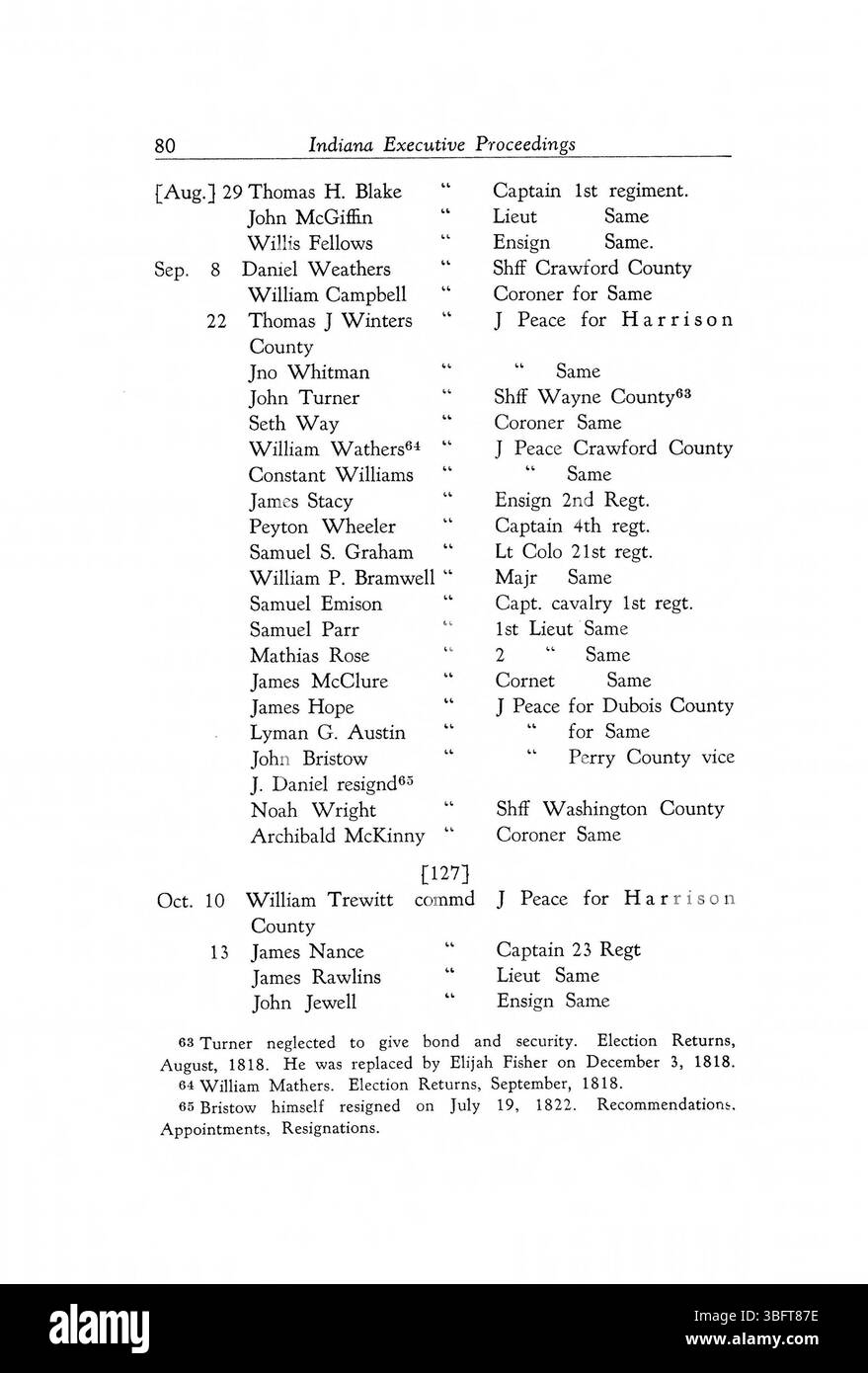 This page from the 1816-1836 Executive Proceedings of the State of ...