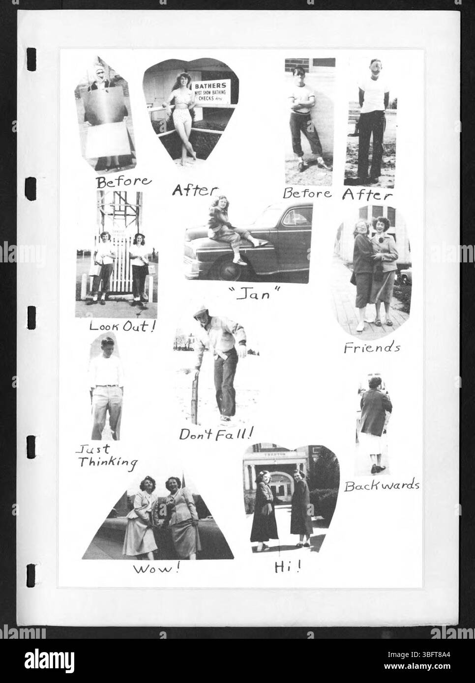 Page 57 of the 1951 *Trojan* yearbook displays portraits and candid ...