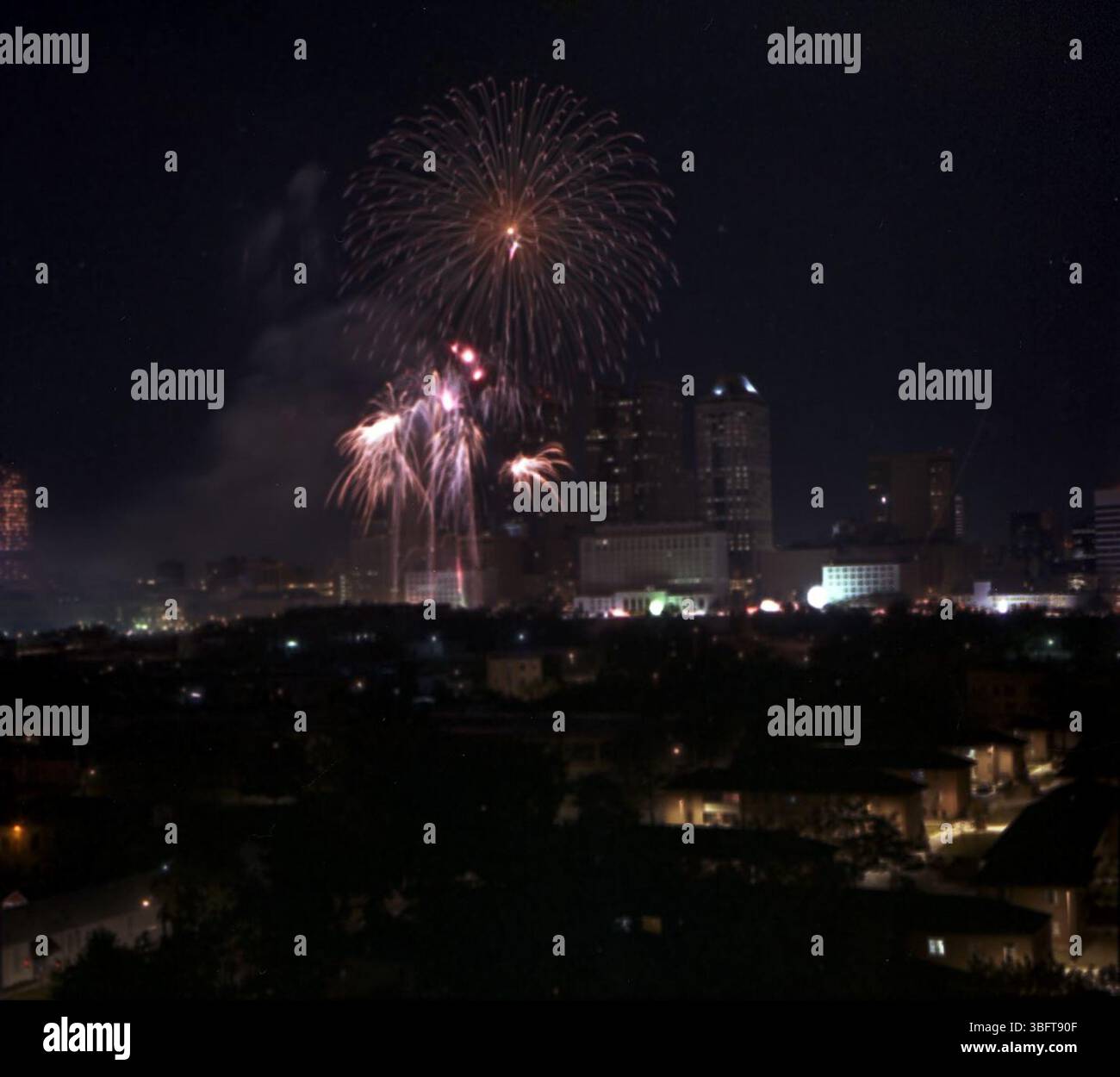 A photograph from the early 1990s showing the Red, White and Boom ...