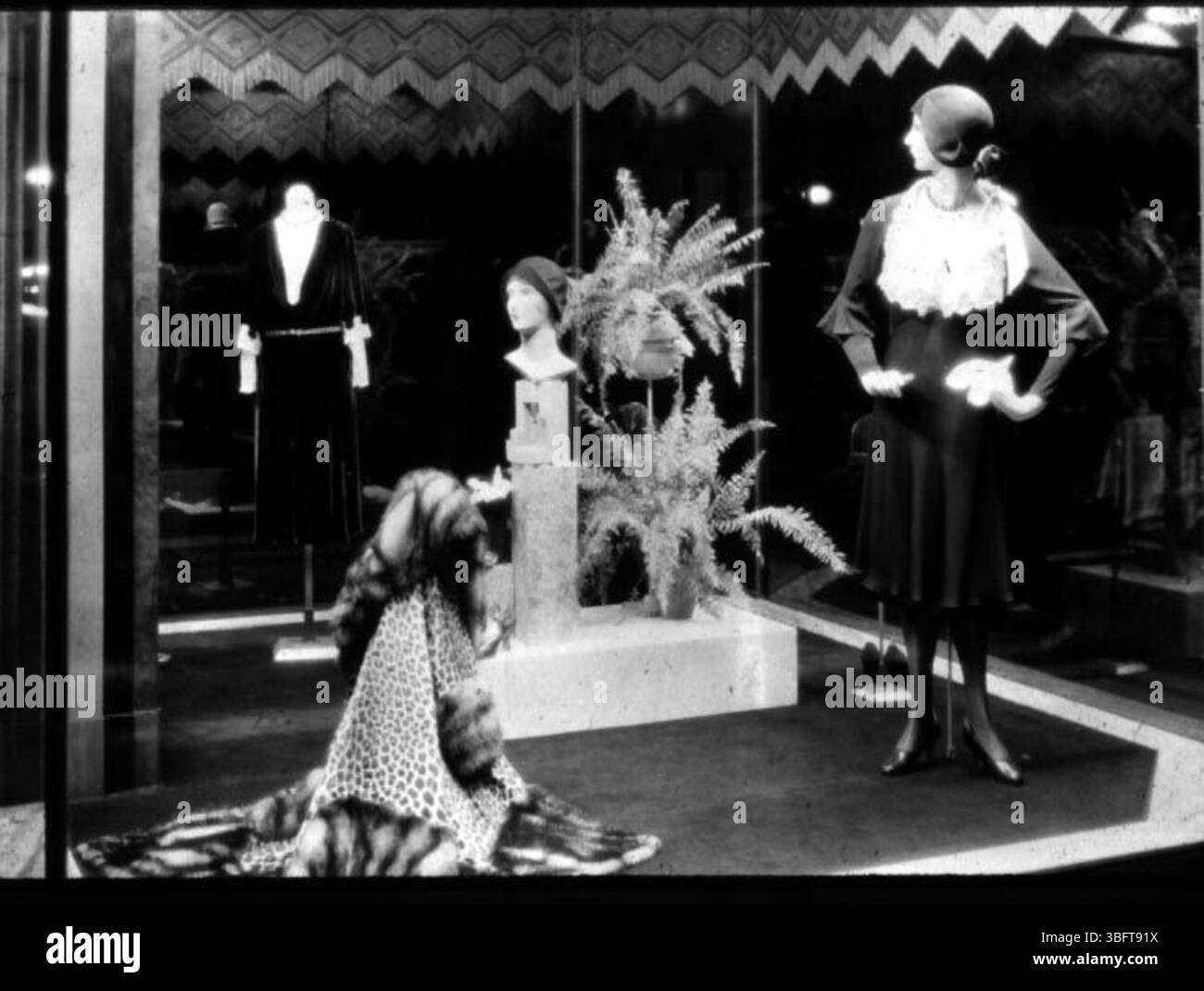 This image shows a fashion display inside the Armbruster Department ...