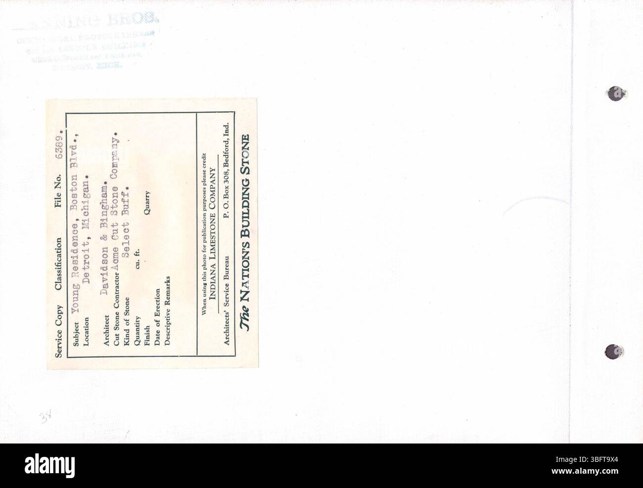 This binder, dated circa 1924, showcases photographs of buildings and ...