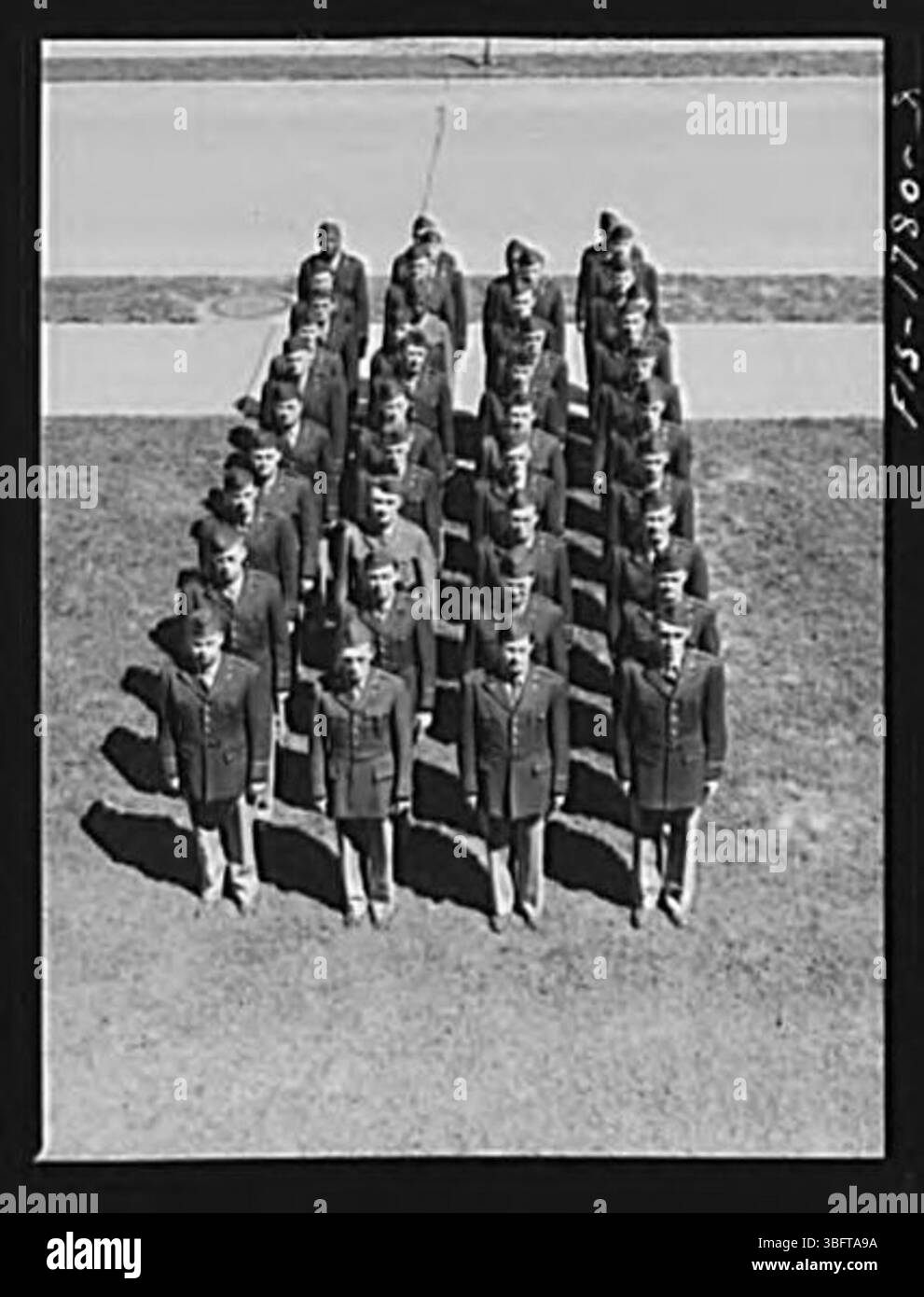 Group of U.S. Army chaplain school students lined up in dress uniform ...