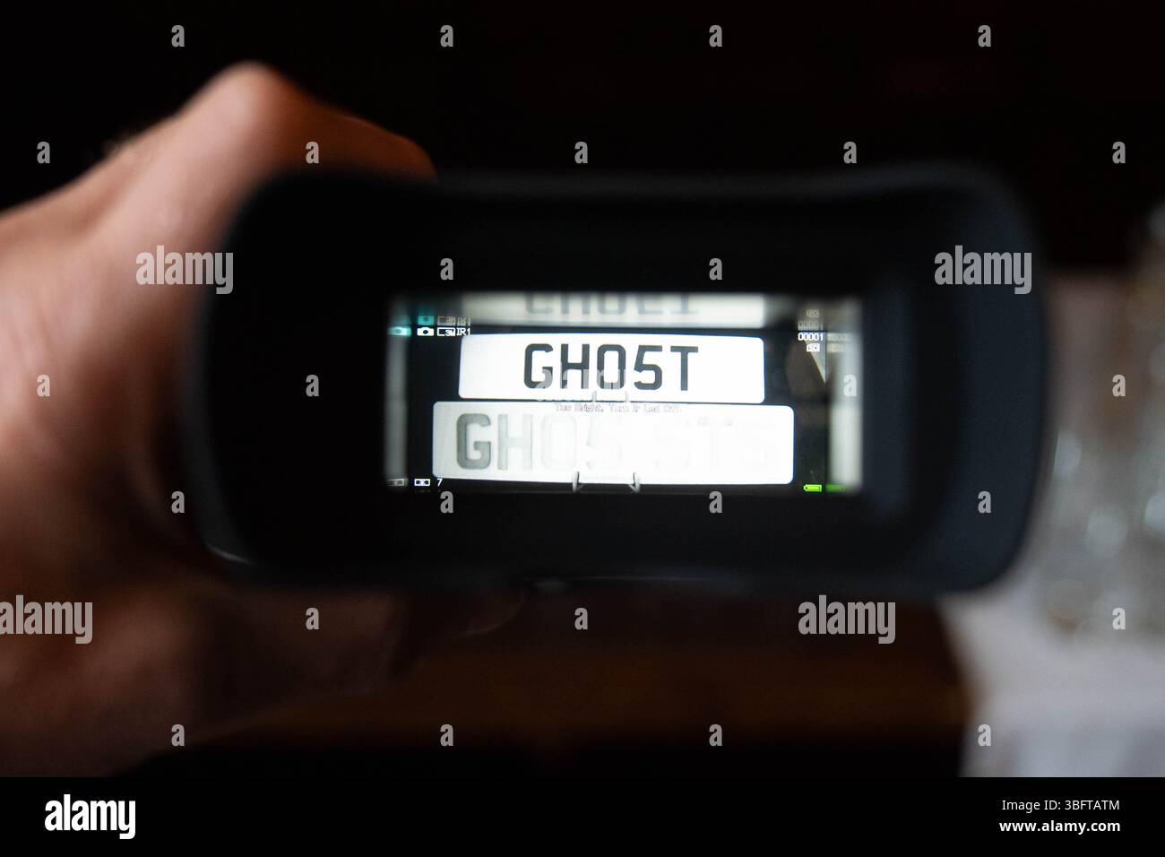 An example of a traffic enforcement camera attempting to read a ghost ...