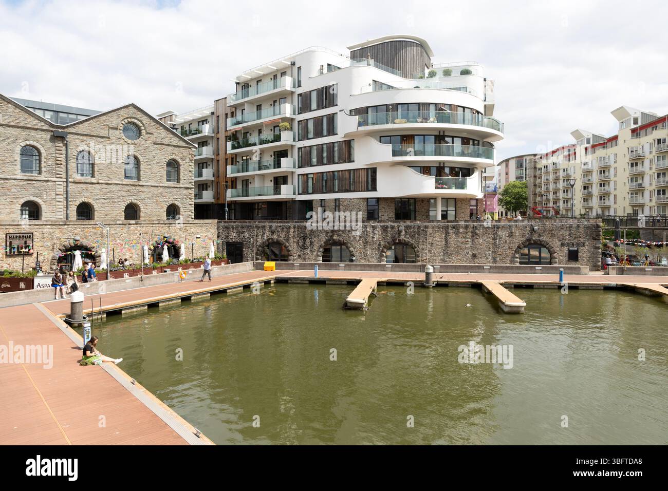Modern architecture apartment buildings, Millenium Promenade, Floating ...