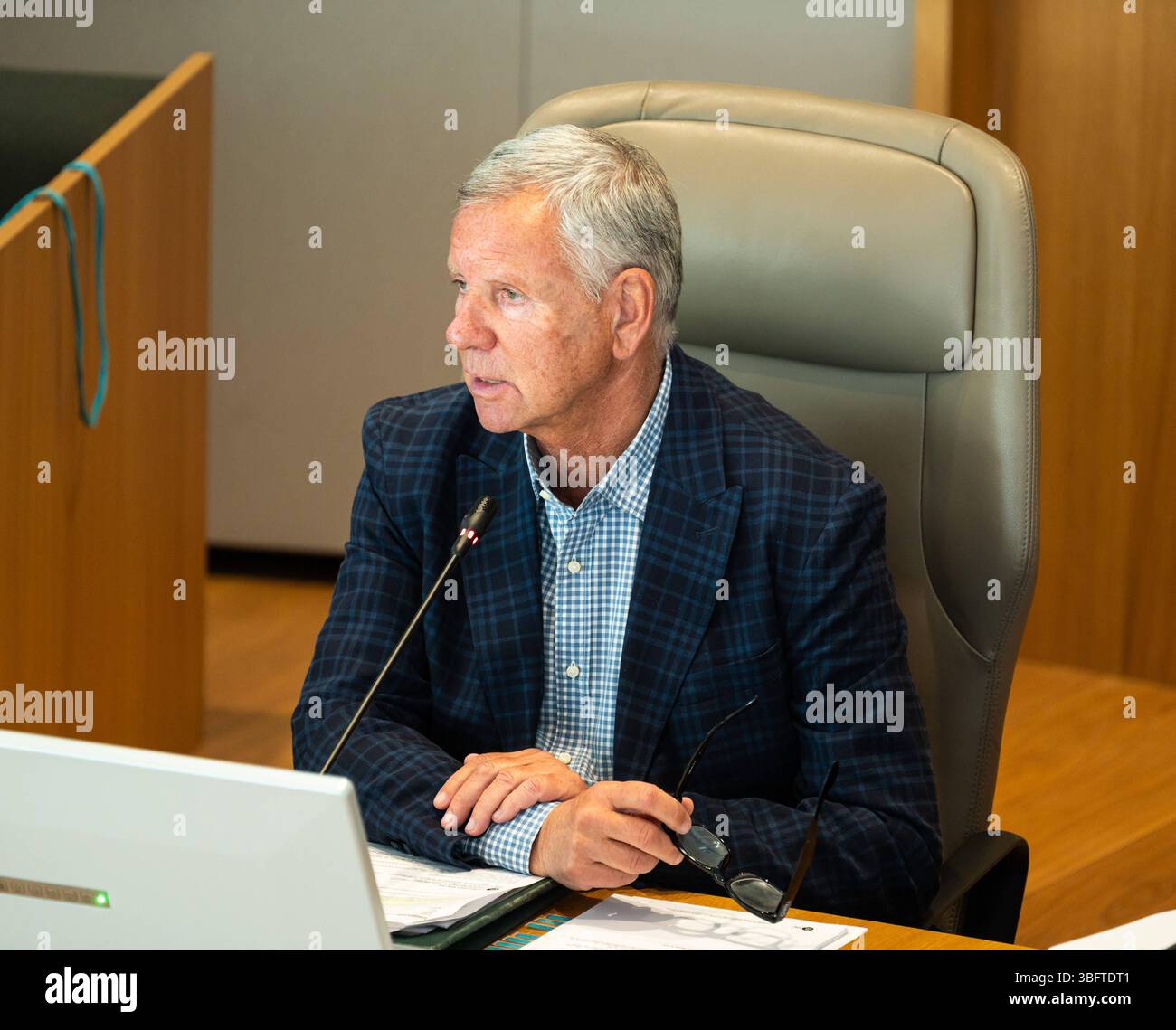 Alain Courtois , president of the council MR at the conseil Communal ...