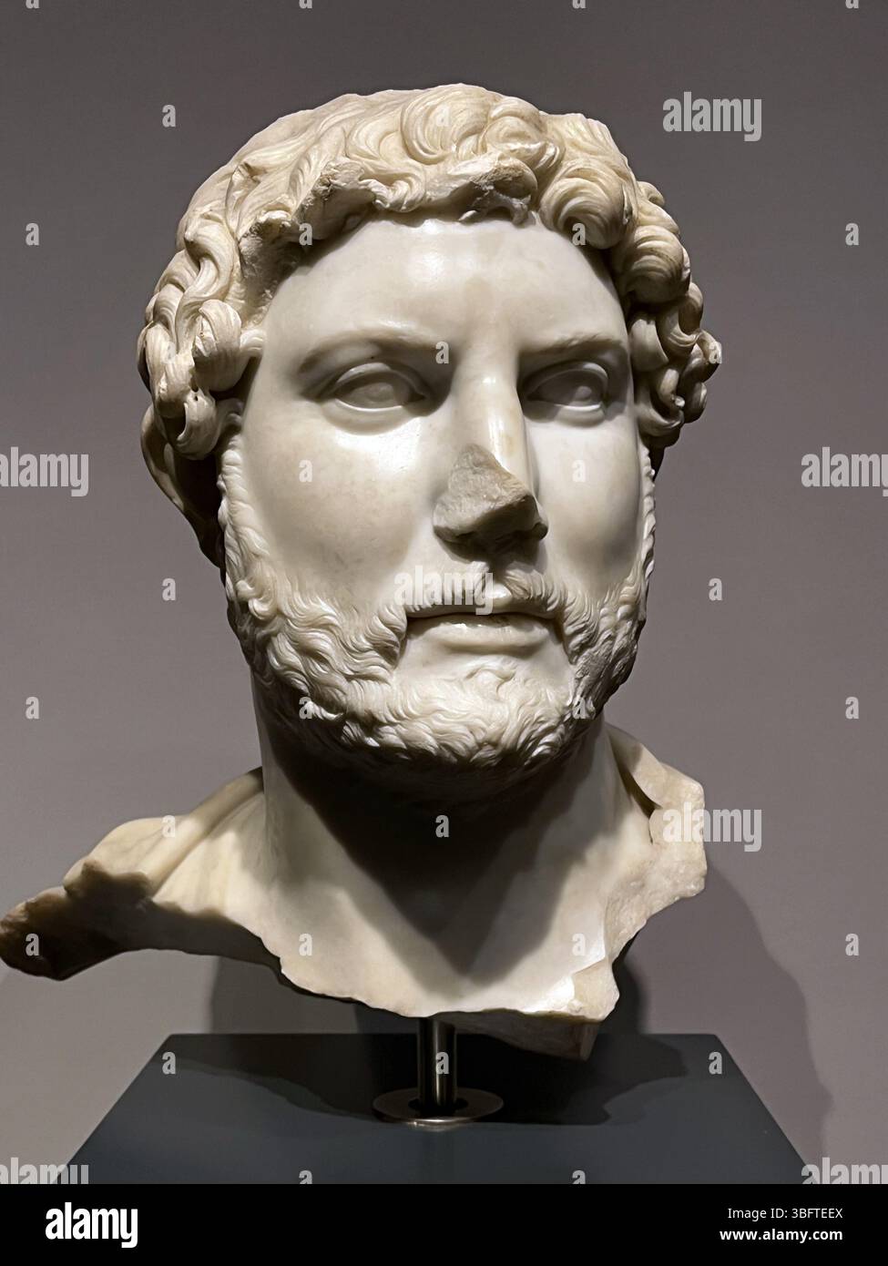 Palazzo Massimo, Rome - Hadrian bust, was Roman emperor from 117 to 138 ...