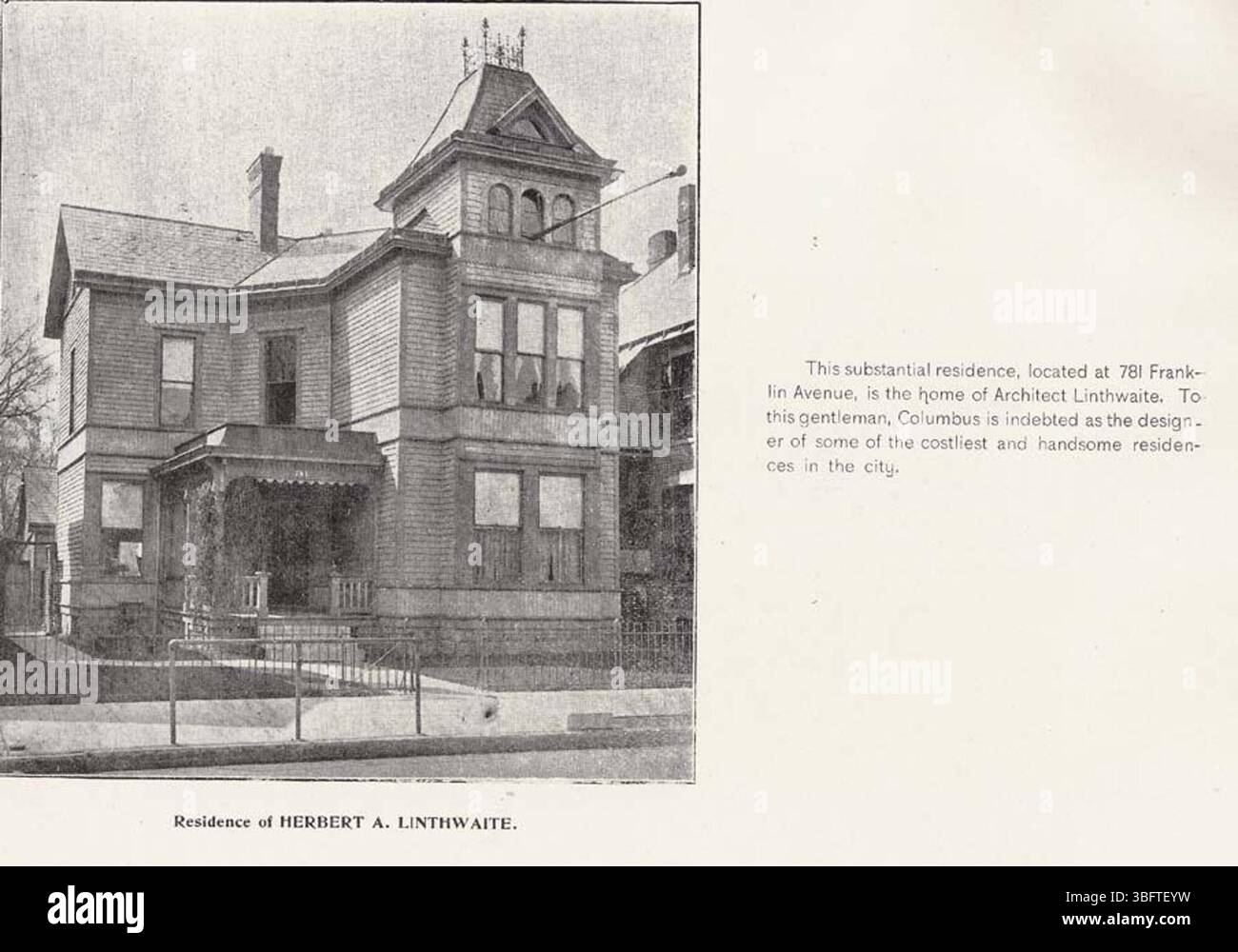 The Herbert A. Linthwaite Residence, built in 1897 at 781 Franklin ...