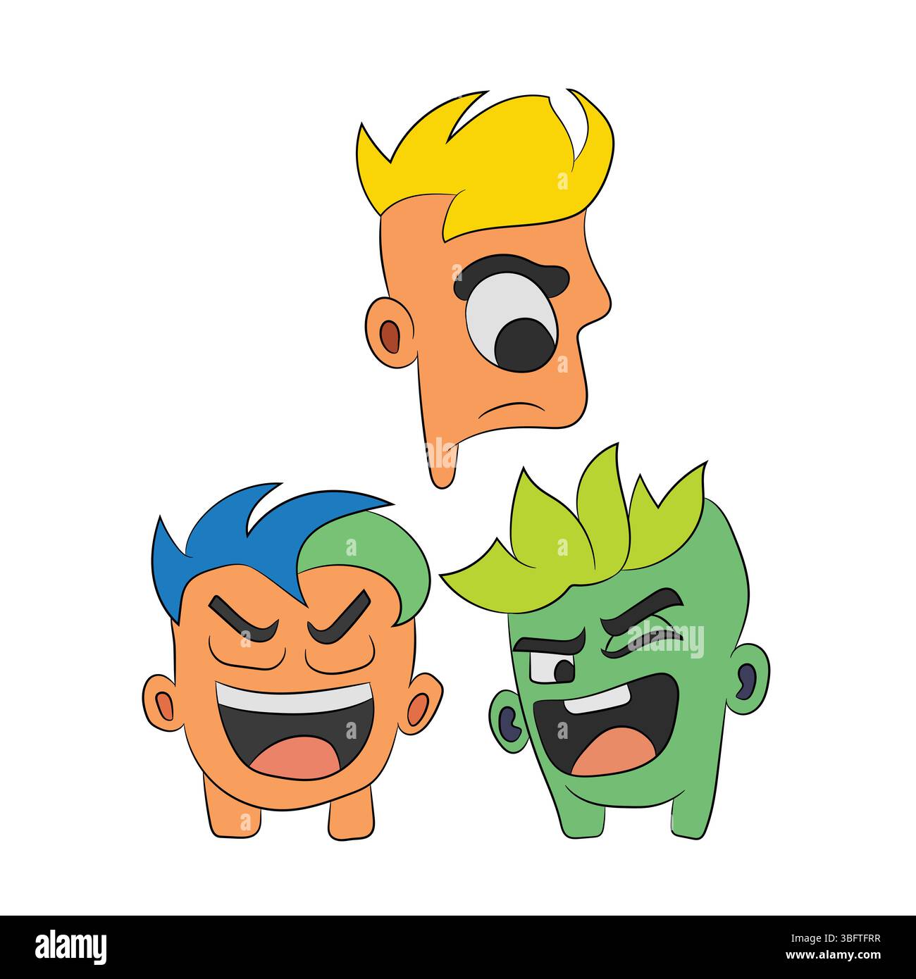 Emoticon set thumbs Cut Out Stock Images & Pictures - Alamy