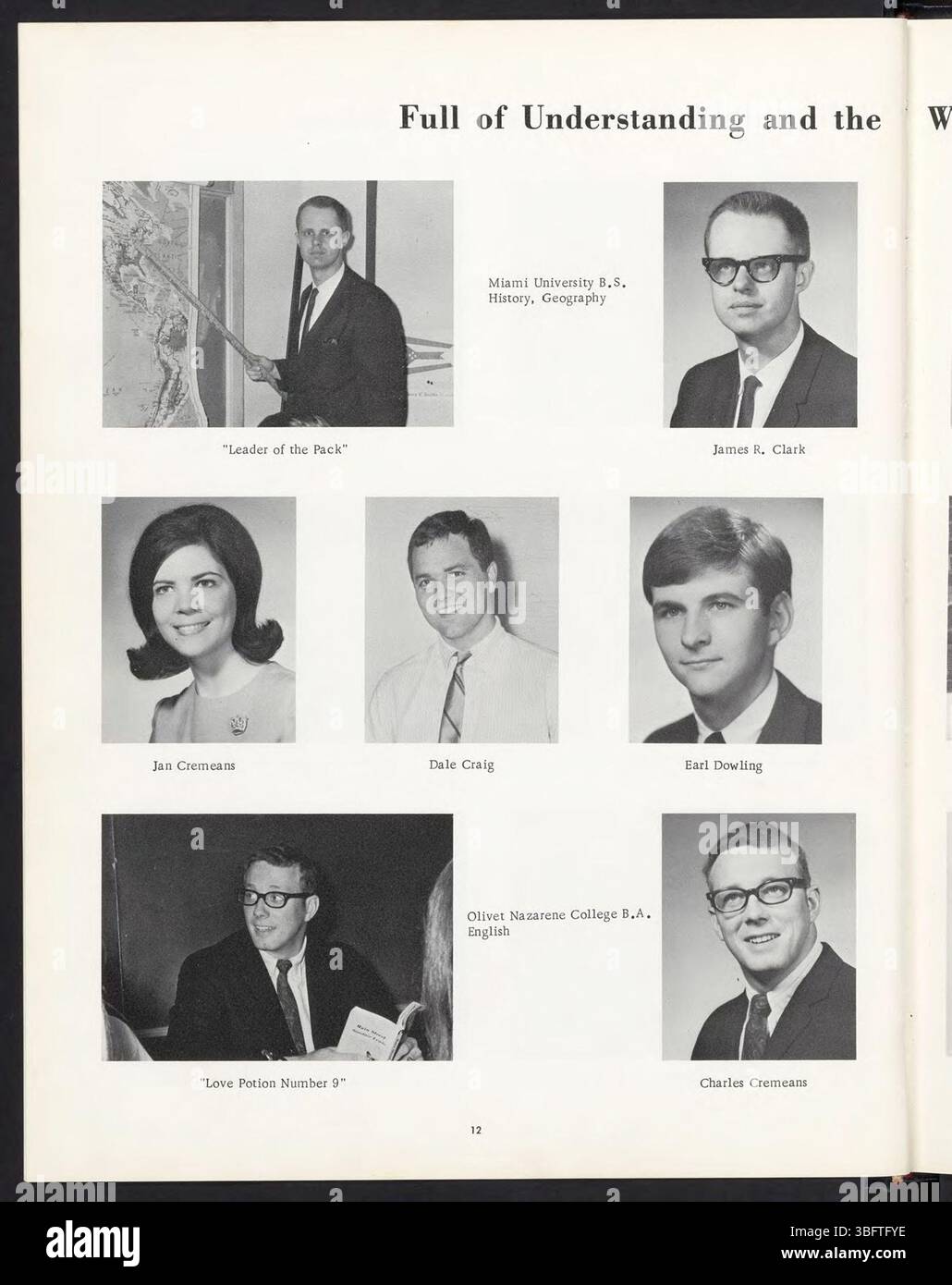 A yearbook page from 1968 featuring candid photographs from various ...