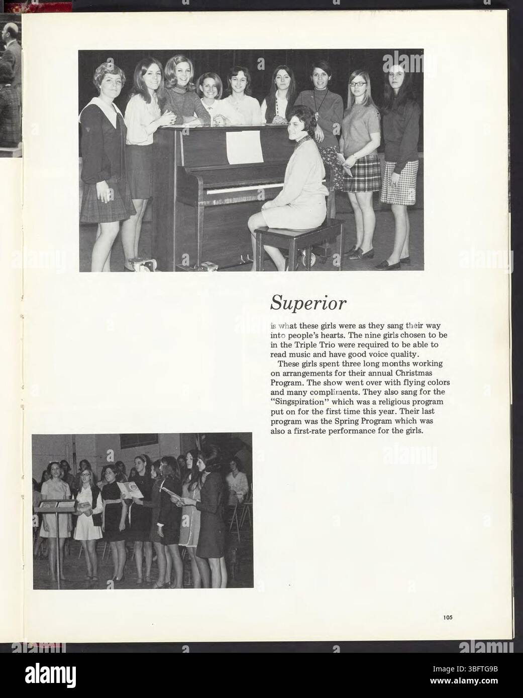 This page from the 1970 Trenton High School yearbook highlights student ...