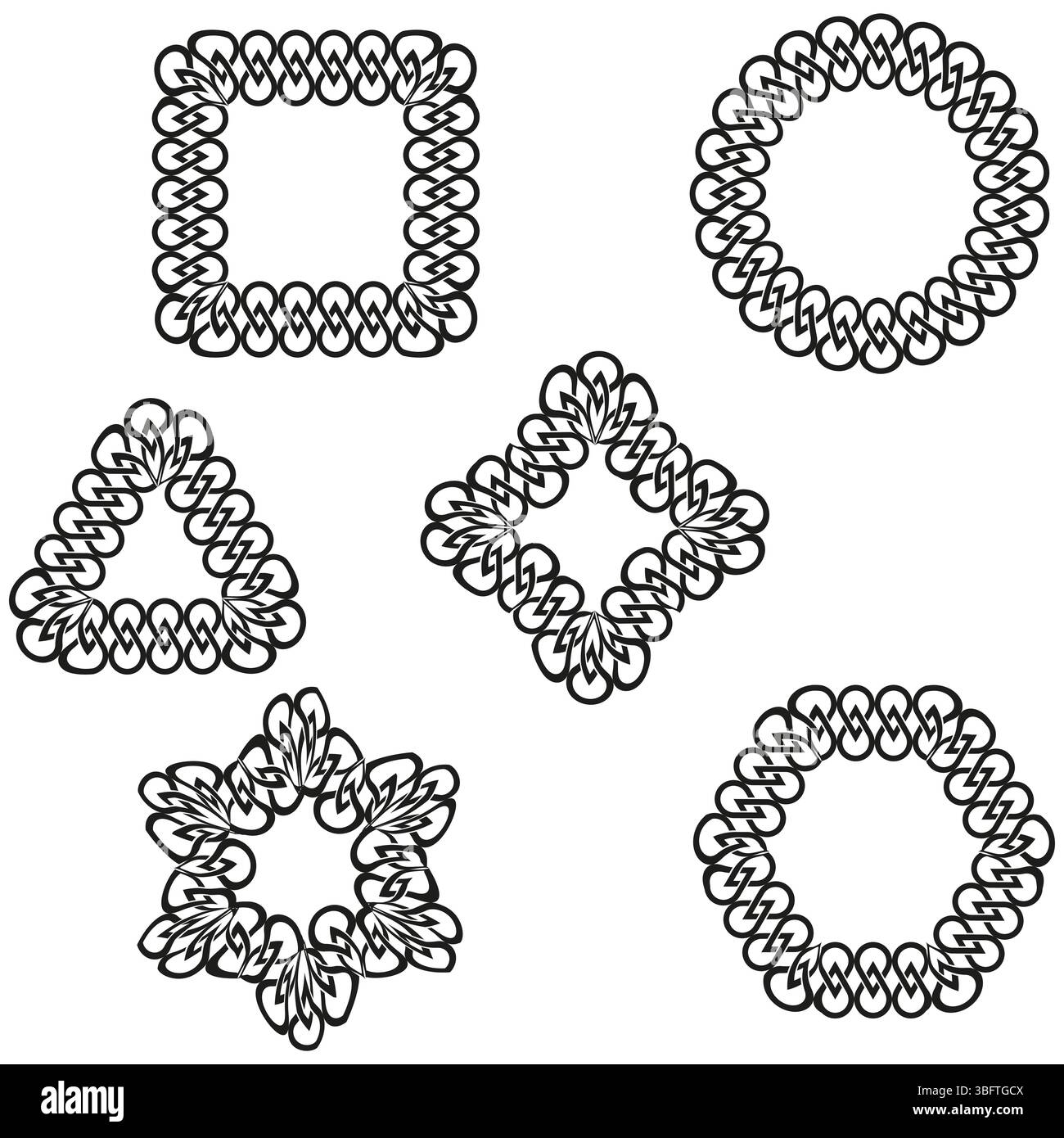 Geometric clusters Stock Vector Images - Alamy