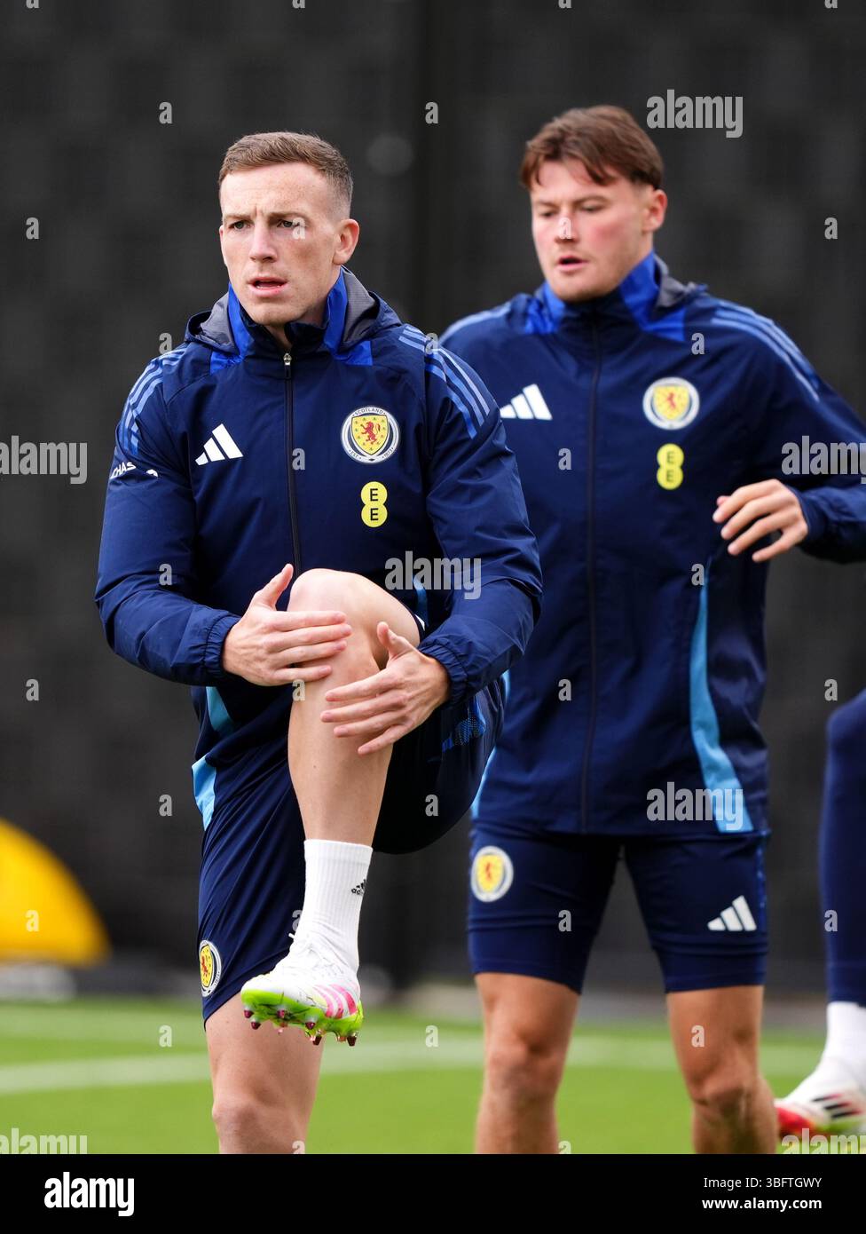 Scotland's Lewis Ferguson during a training session at Lesser Hampden ...