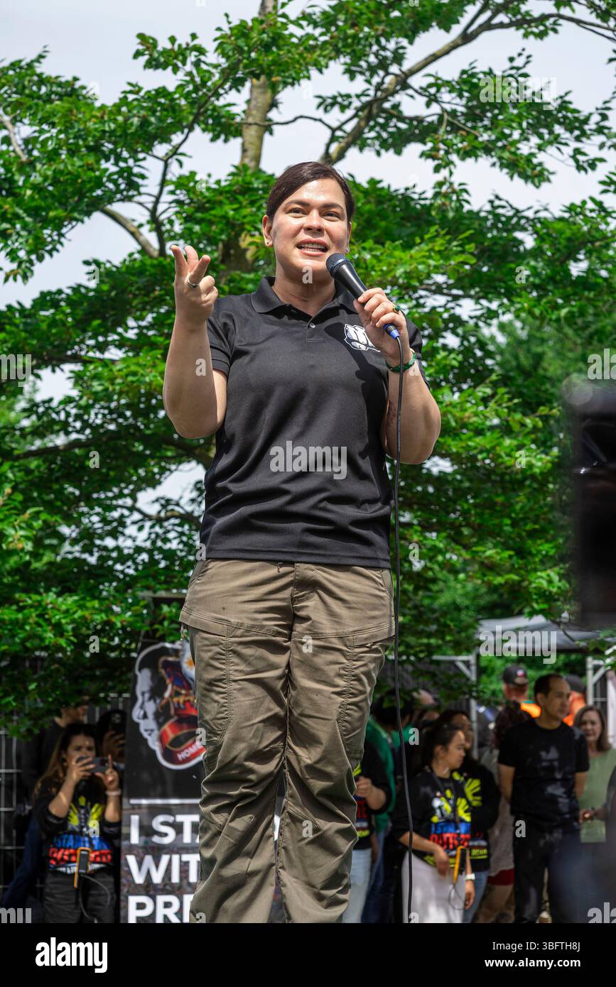 Vice President of the Philippines Sara Duterte meets her father's ...
