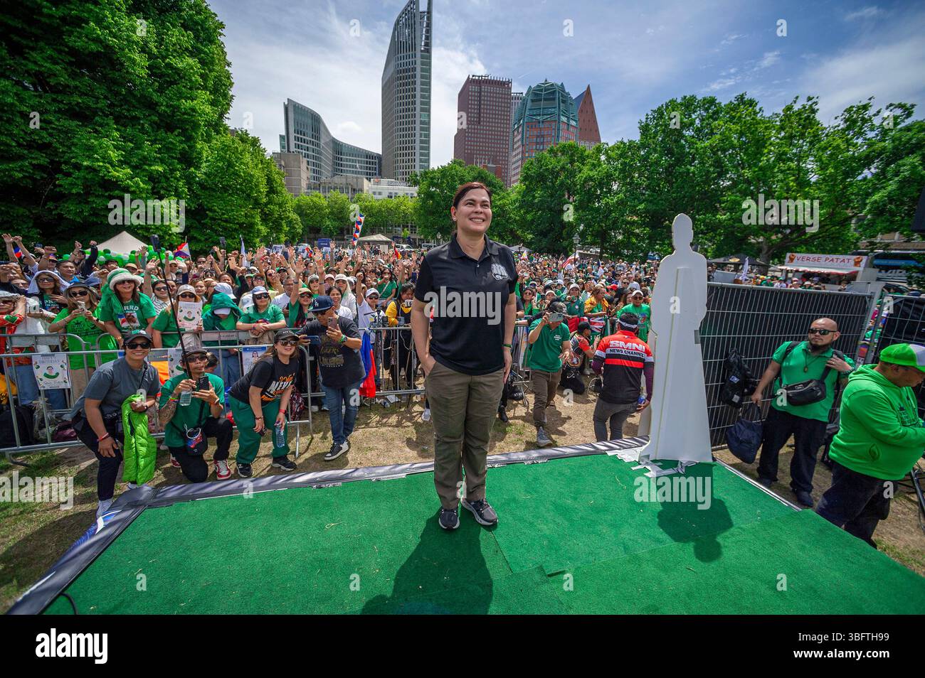 Vice President of the Philippines Sara Duterte poses for the press with ...