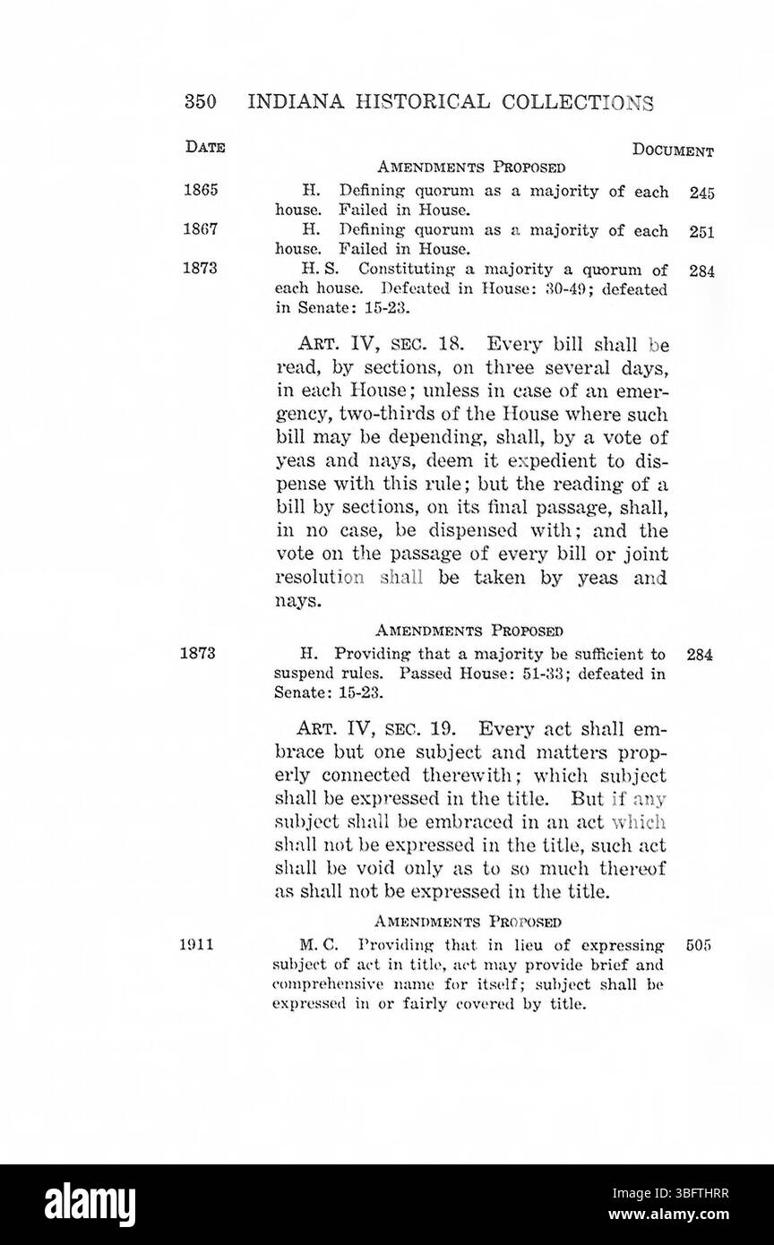 This page from Vol. 3 of *Constitution Making in Indiana* (1977 ...