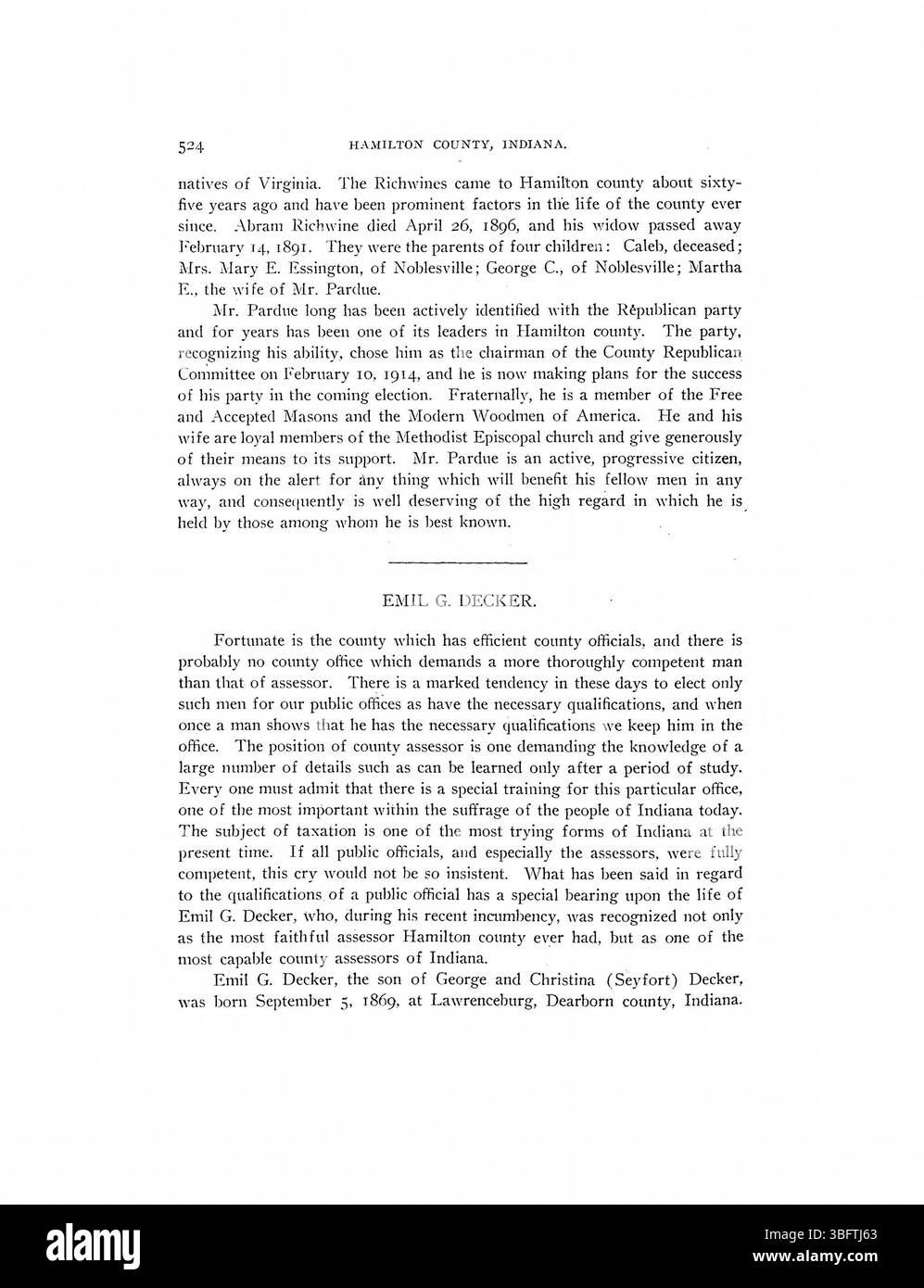 Early indiana communities Cut Out Stock Images & Pictures - Alamy