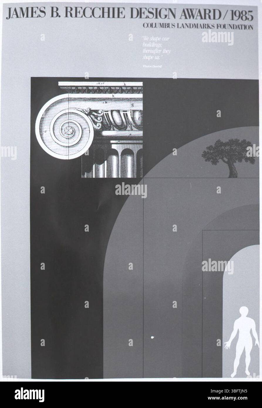The 1985 program cover for the James B. Recchie Design Award, presented ...