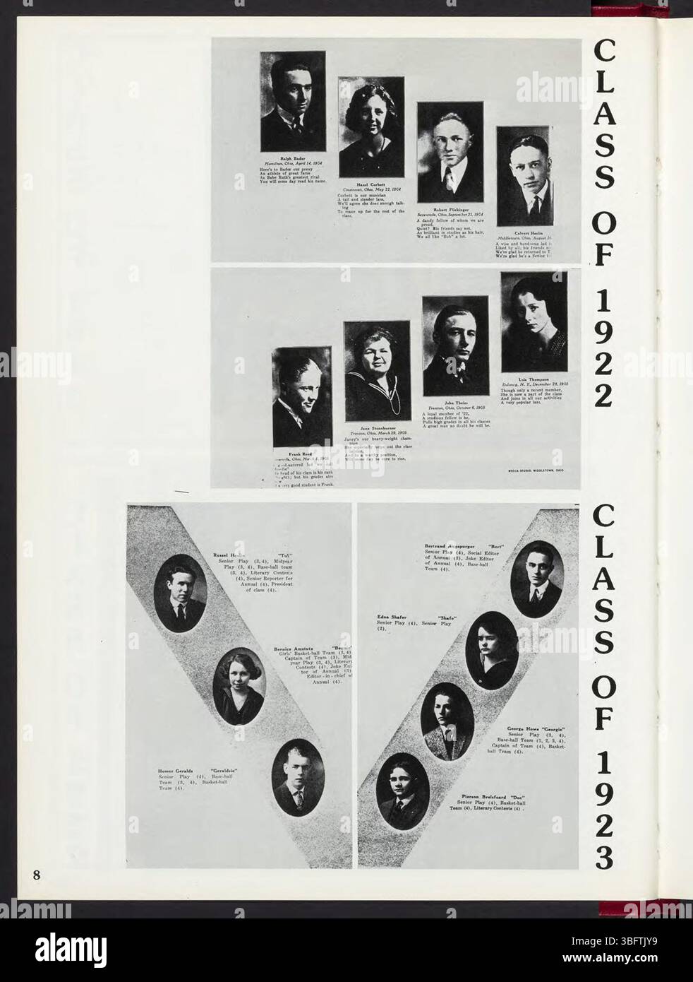 Page 12 of the 1989 Trenton High School reunion book features candid ...