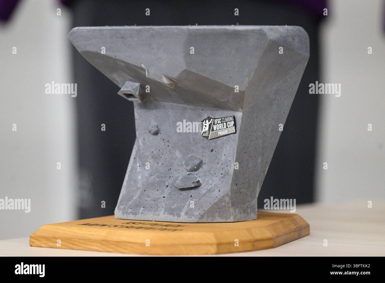 The trophy for the winner of the Bouldering World Cup in Prague was ...
