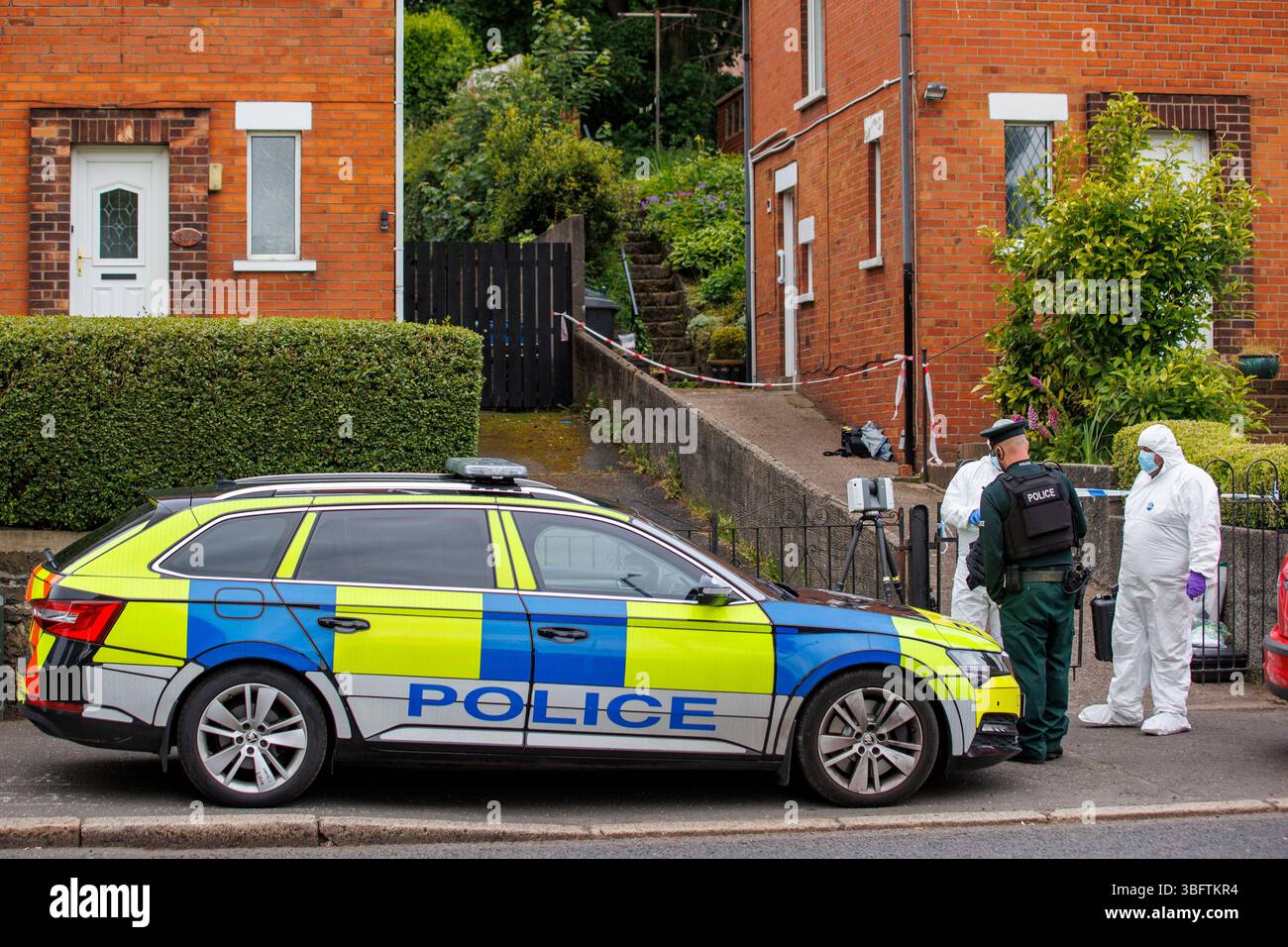 Police Service of Northern Ireland (PSNI) scene of crime officers (SOCO ...