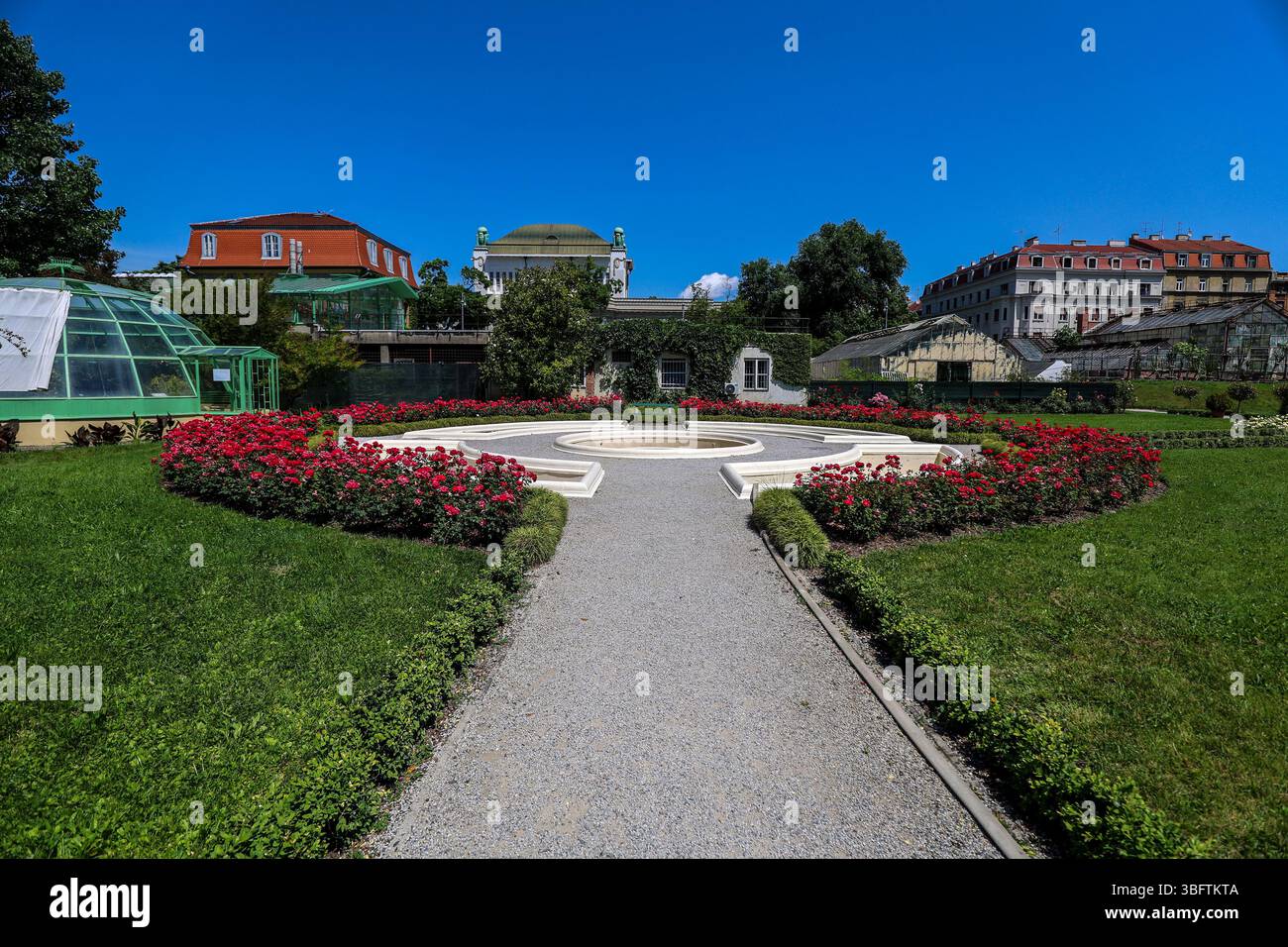Summer weather in Botanical garden in Zagreb, Croatia on 03. July 2025 ...