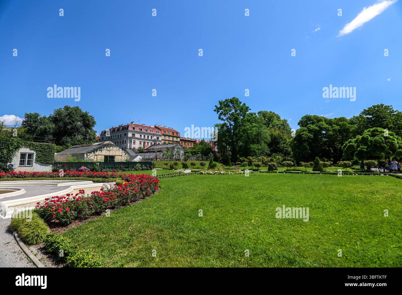Summer weather in Botanical garden in Zagreb, Croatia on 03. July 2025 ...