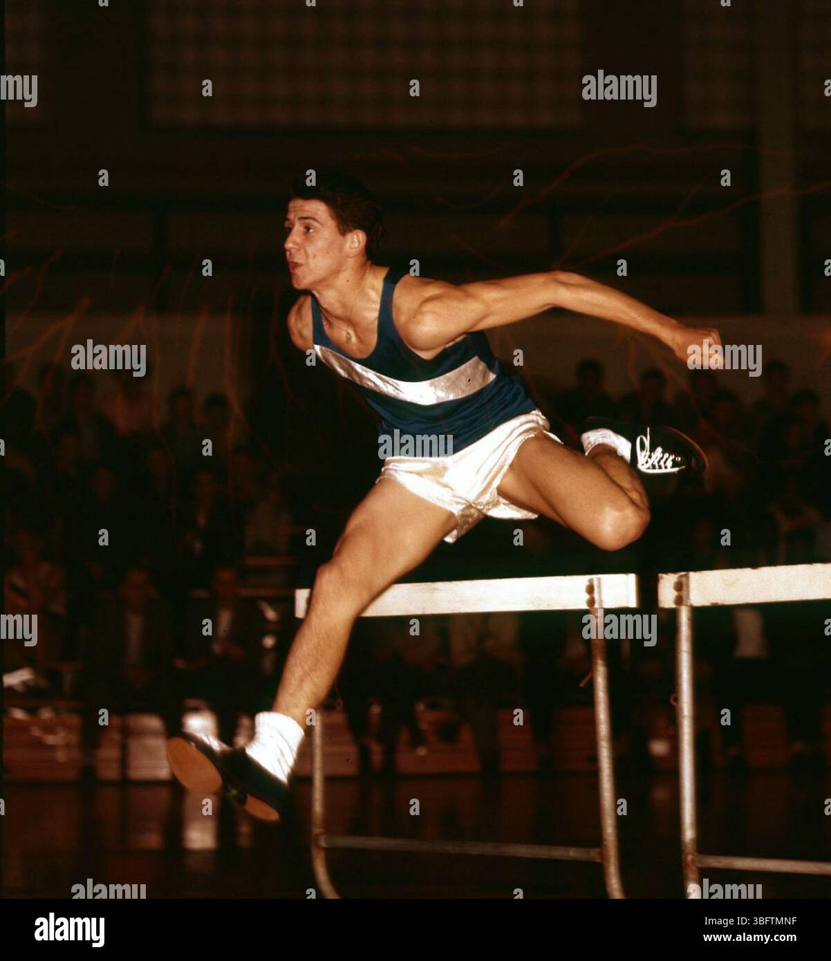 Photograph taken by A.V. Shirk of a track and field event at ...