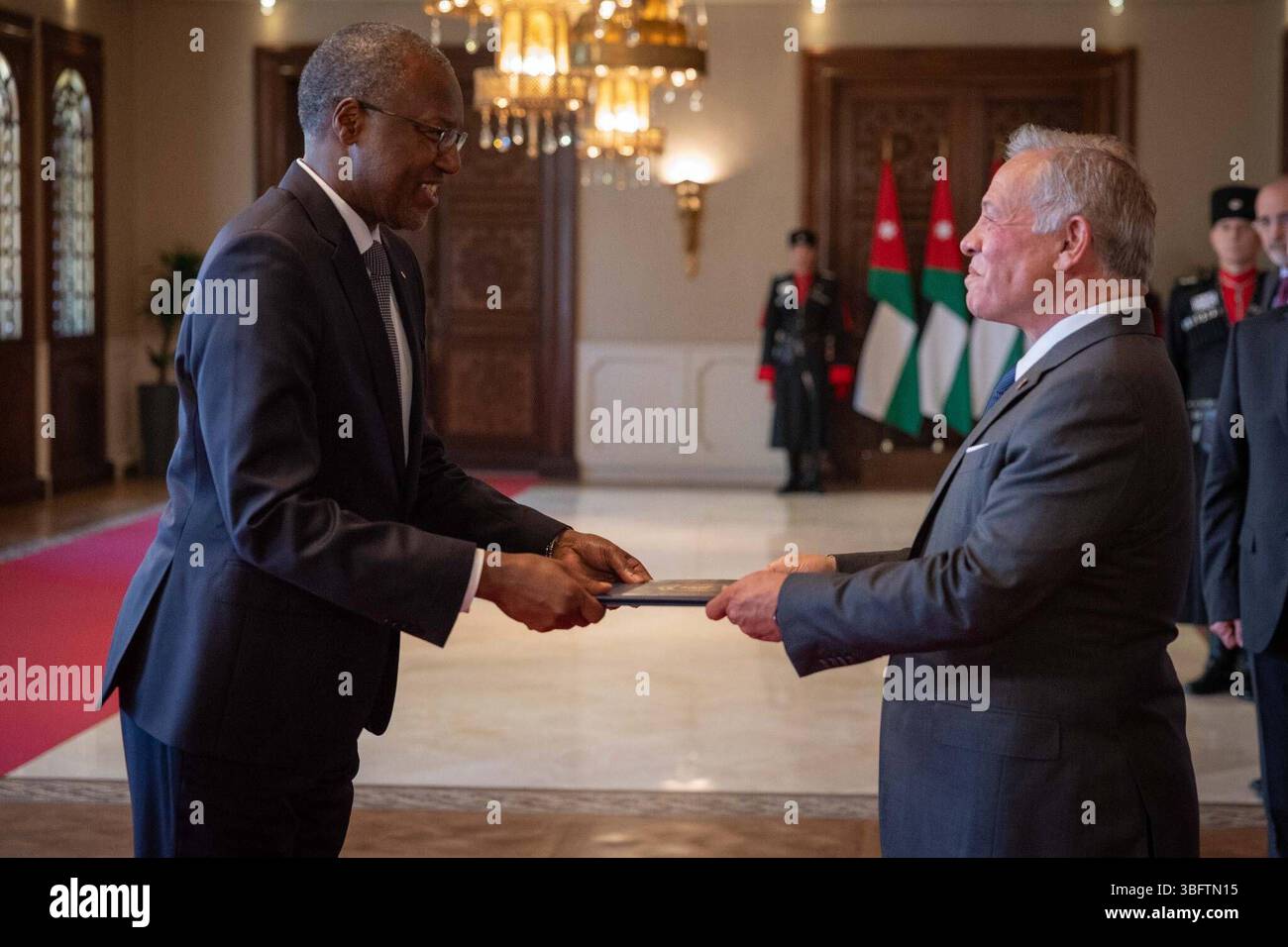King Abdullah II of Jordan accepted the credentials of the newly ...