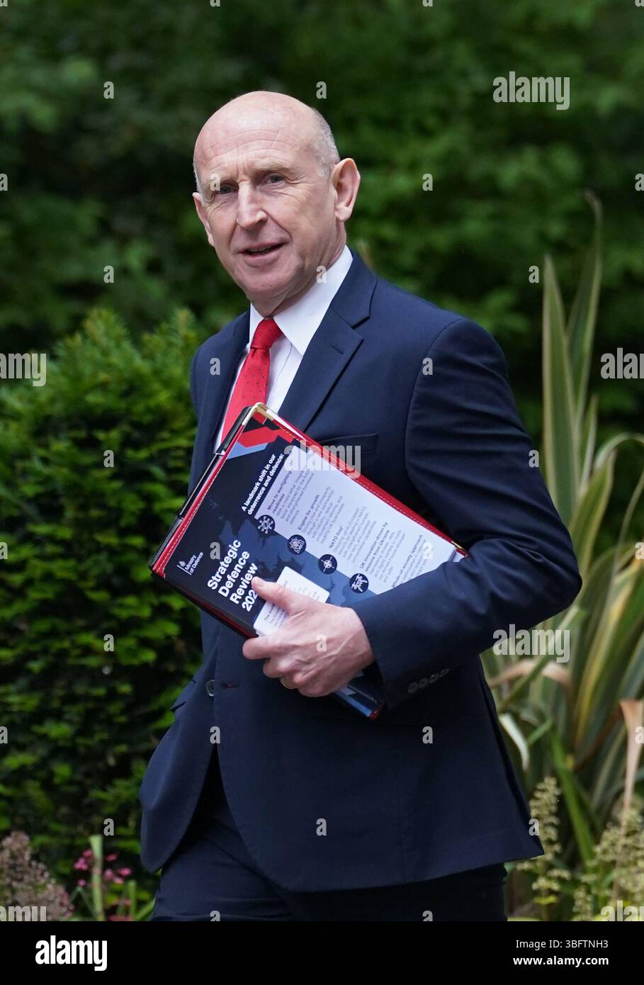 Defence Secretary John Healey arrives in Downing Street, London, for a ...