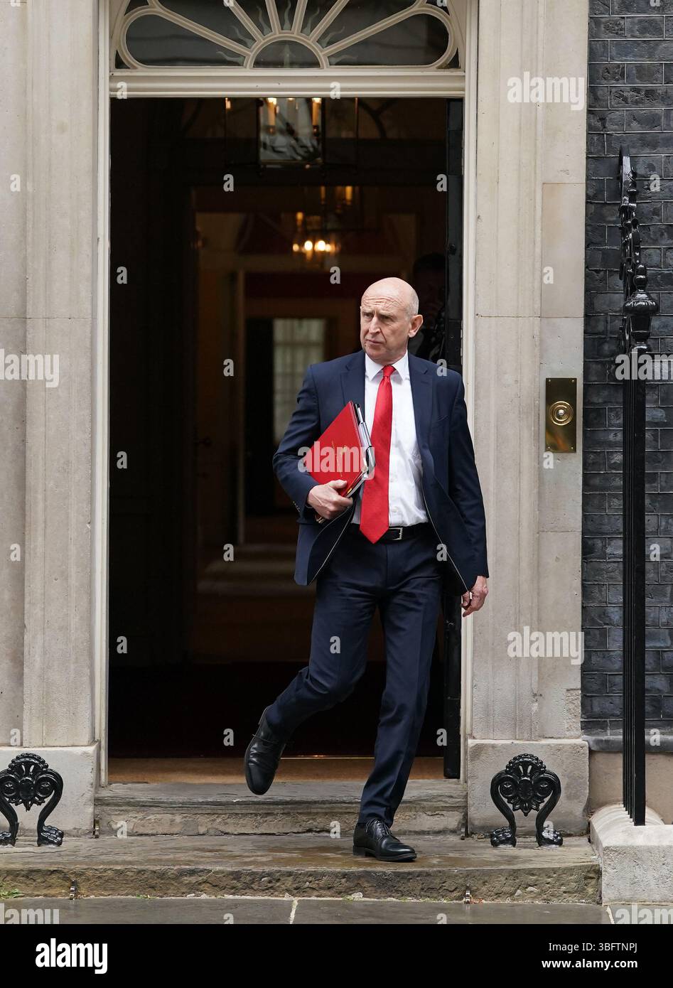 Defence Secretary John Healey arrives in Downing Street, London, for a ...