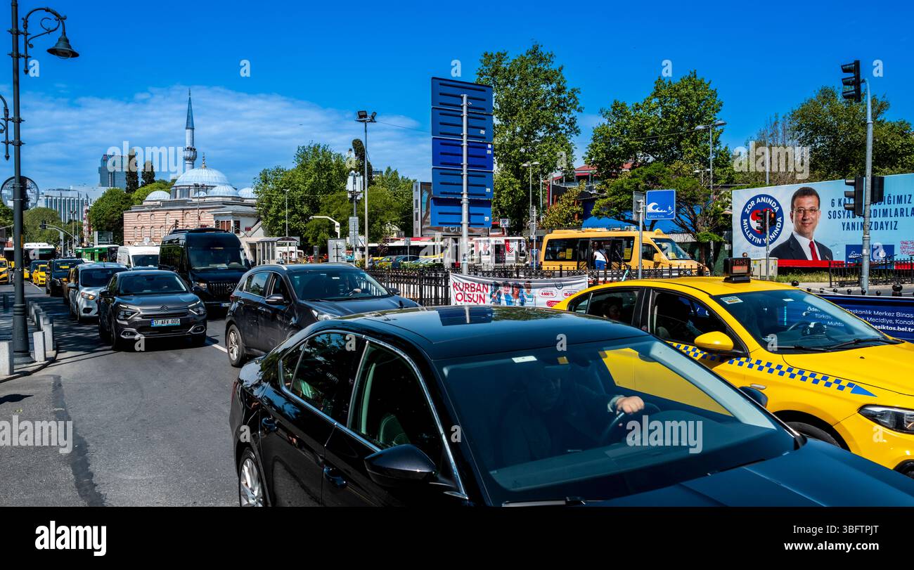 Heavy traffic in Besiktas, Istanbul, Turkey Stock Photo - Alamy