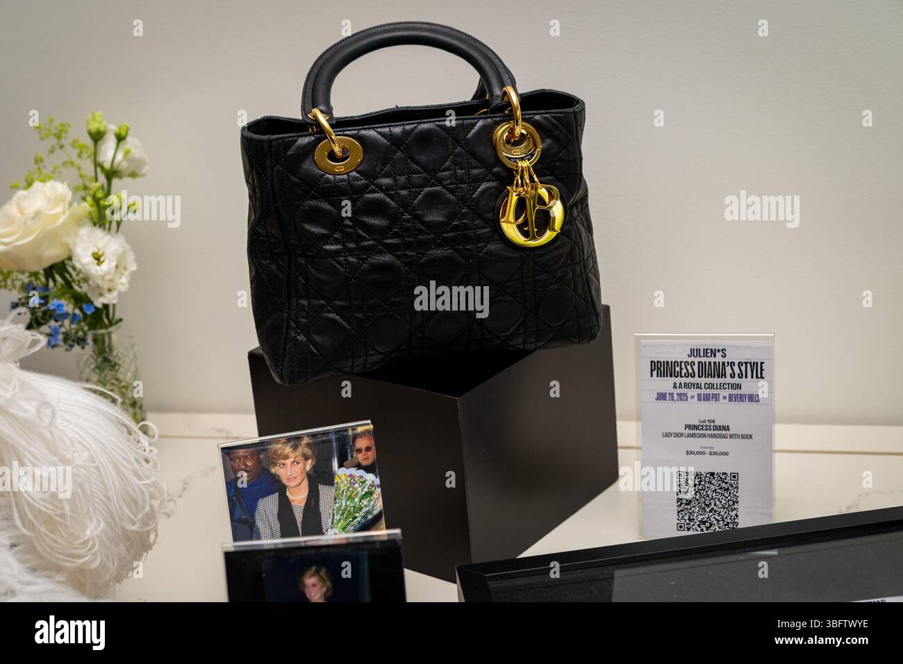A Princess Diana Lady Dior Lambskin Handbag estimated between $20,000 ...