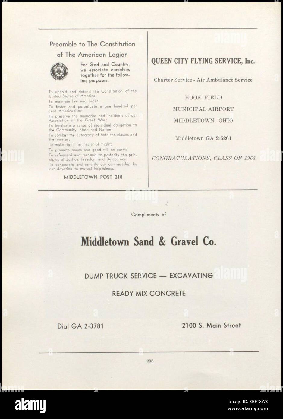 Page 212 displays more senior portraits in the 1963 Middletown High ...