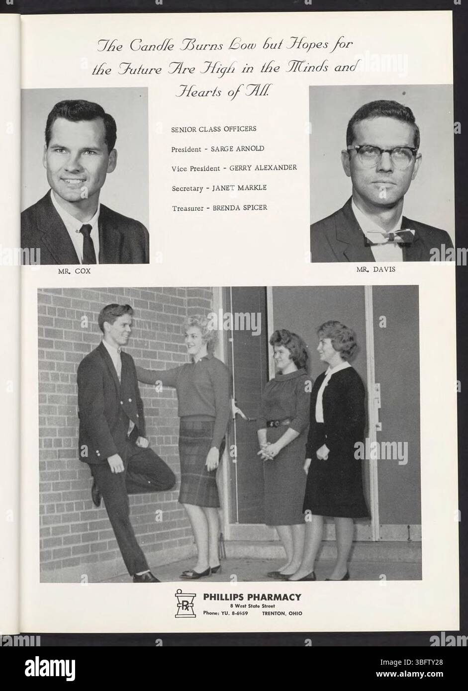 This page from The Trojan 1962 yearbook features images and content ...