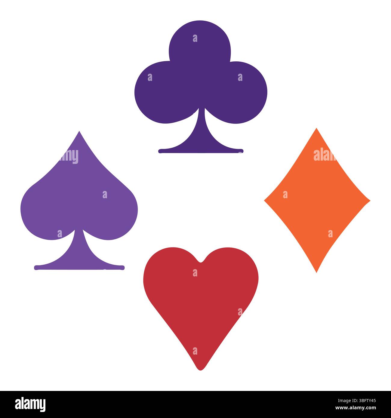 Small set of vector illustrations Wonderland, playing cards Stock ...