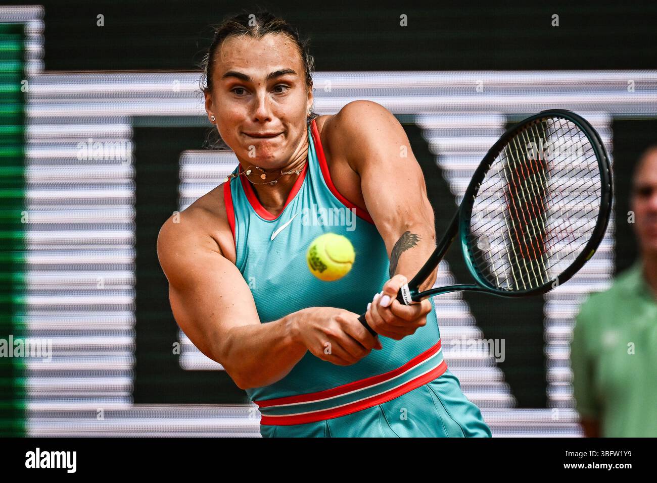 Aryna SABALENKA of Belarus during the tenth day of the Roland-Garros ...