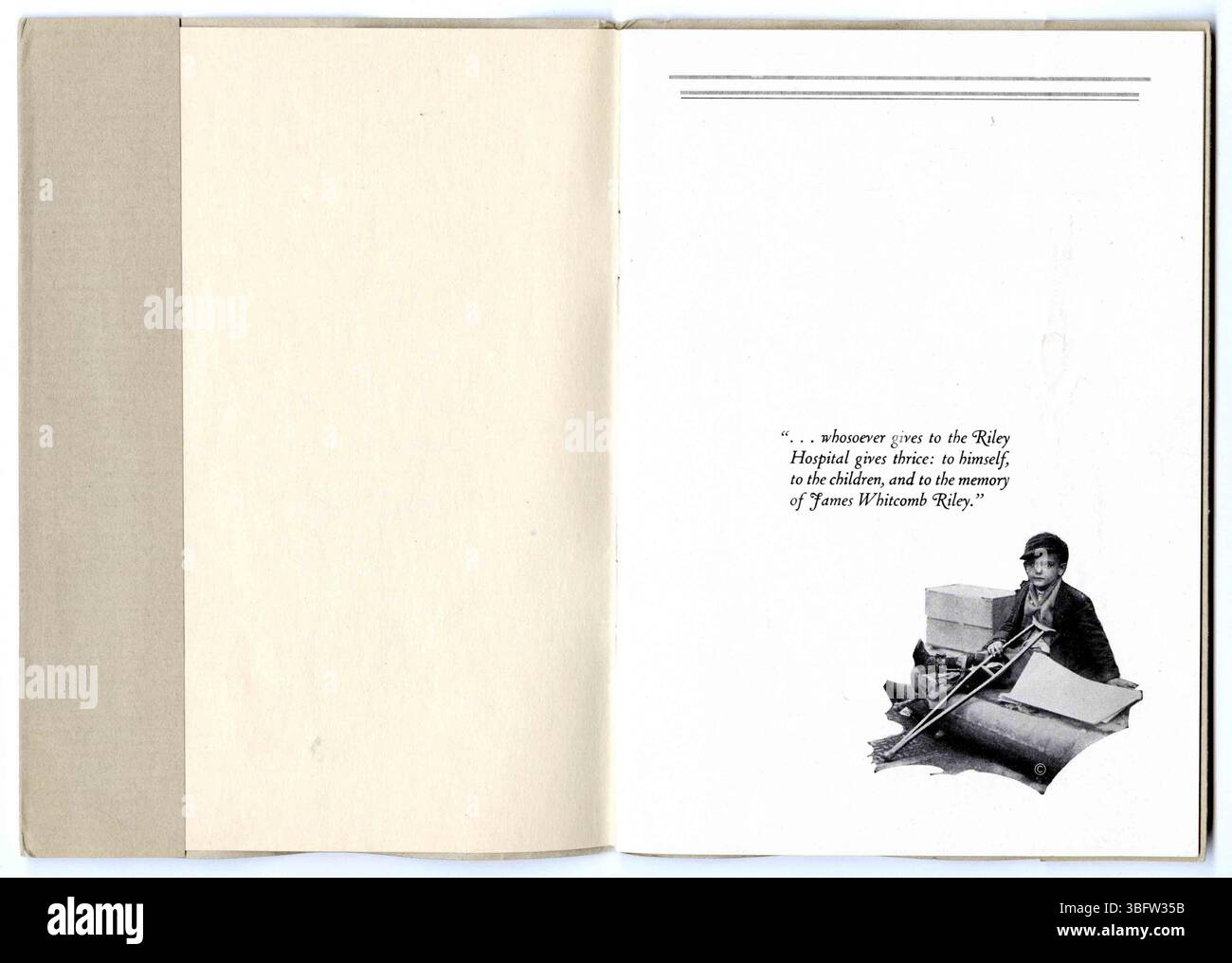 This pamphlet from 1921-1923 outlines the mission of Riley Hospital to ...