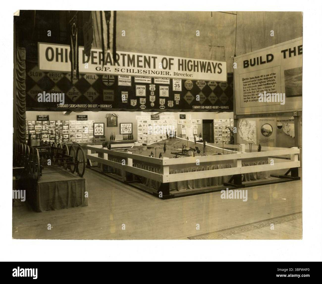 This photograph shows a display by the Ohio Department of Highways at ...