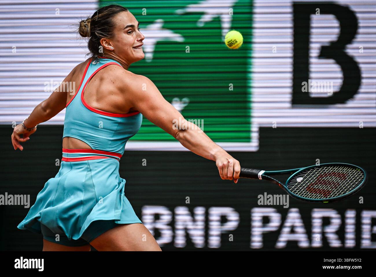 Aryna SABALENKA of Belarus during the tenth day of the Roland-Garros ...