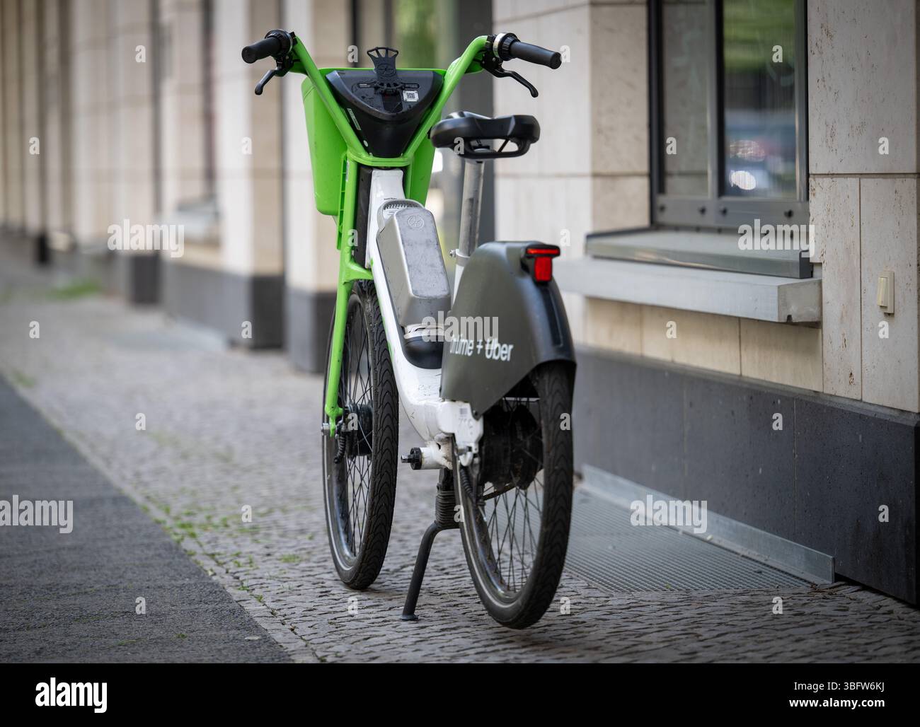 03 June 2025, Berlin: A bike from the US scooter and bike rental ...