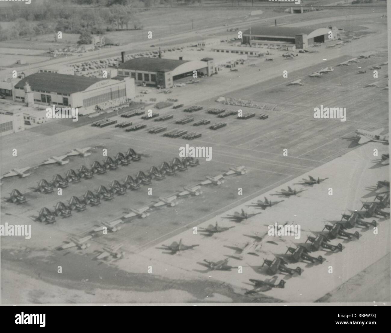 An aerial view of Port Columbus International Airport, likely taken in ...