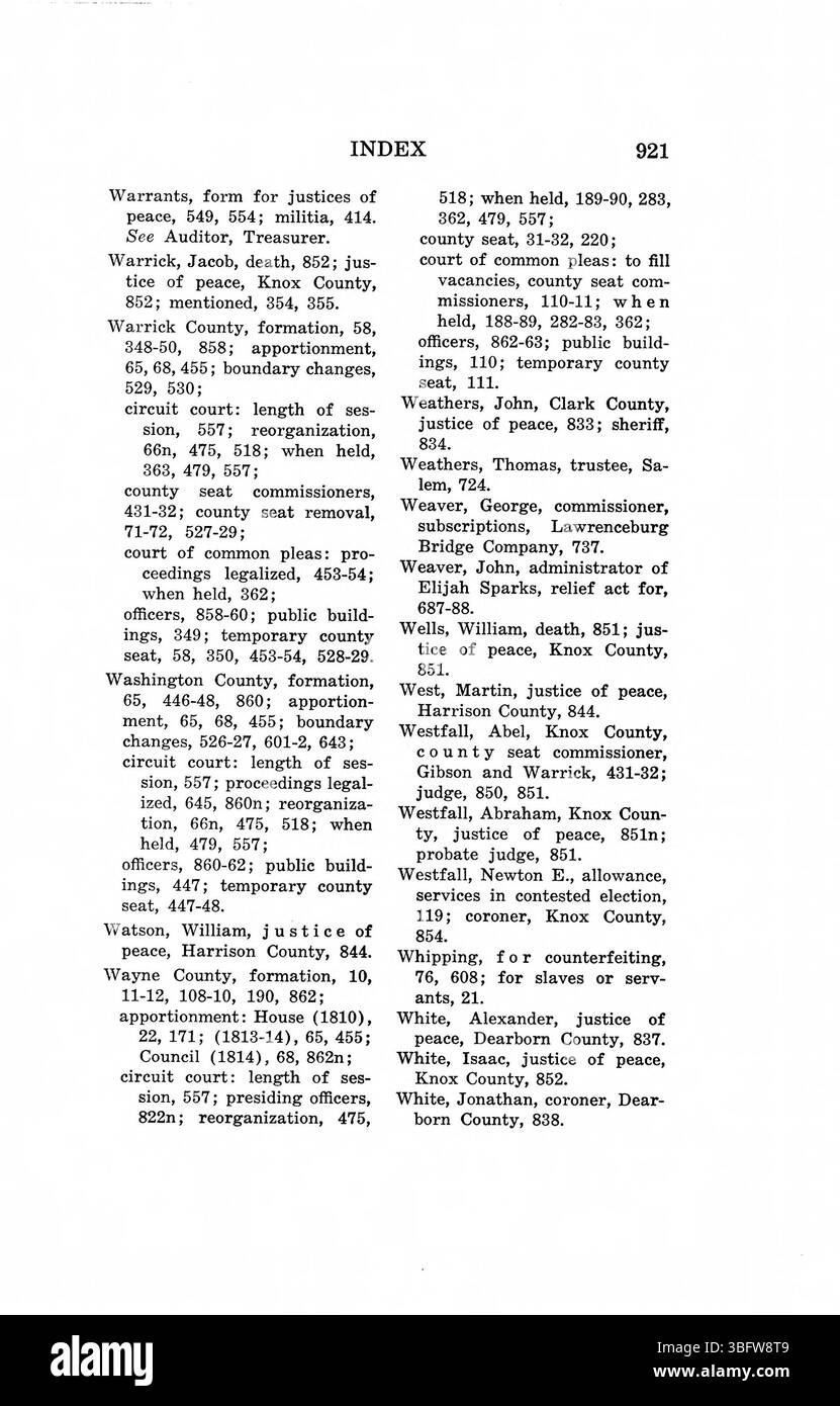 Page 935 from the 1934 edition of 'Laws of the Indiana Territory, 1809 ...