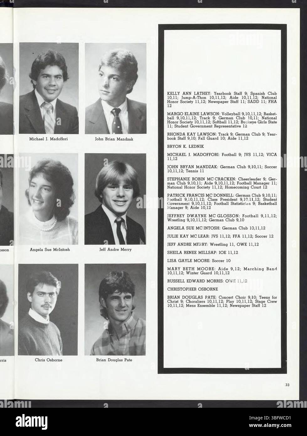 The 1986 *The Image* yearbook from Edgewood High School highlights the ...